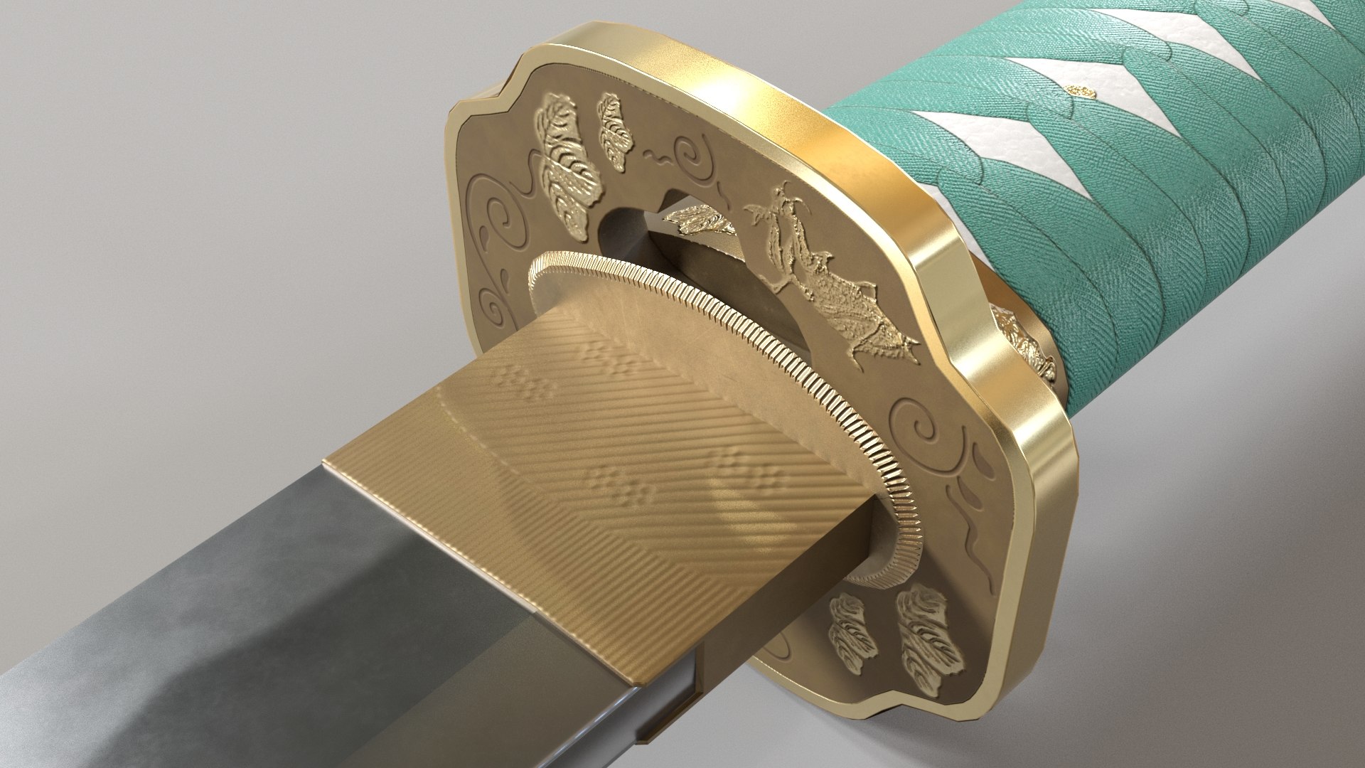 Praying Mantis Katana Model - TurboSquid 1432755