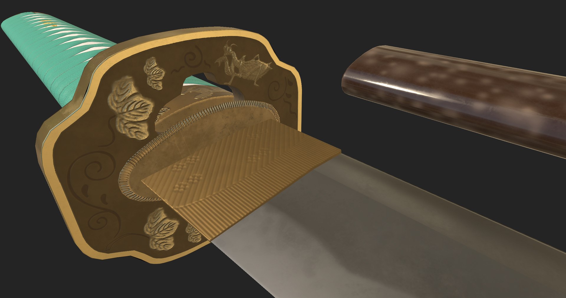 Praying Mantis Katana Model - TurboSquid 1432755