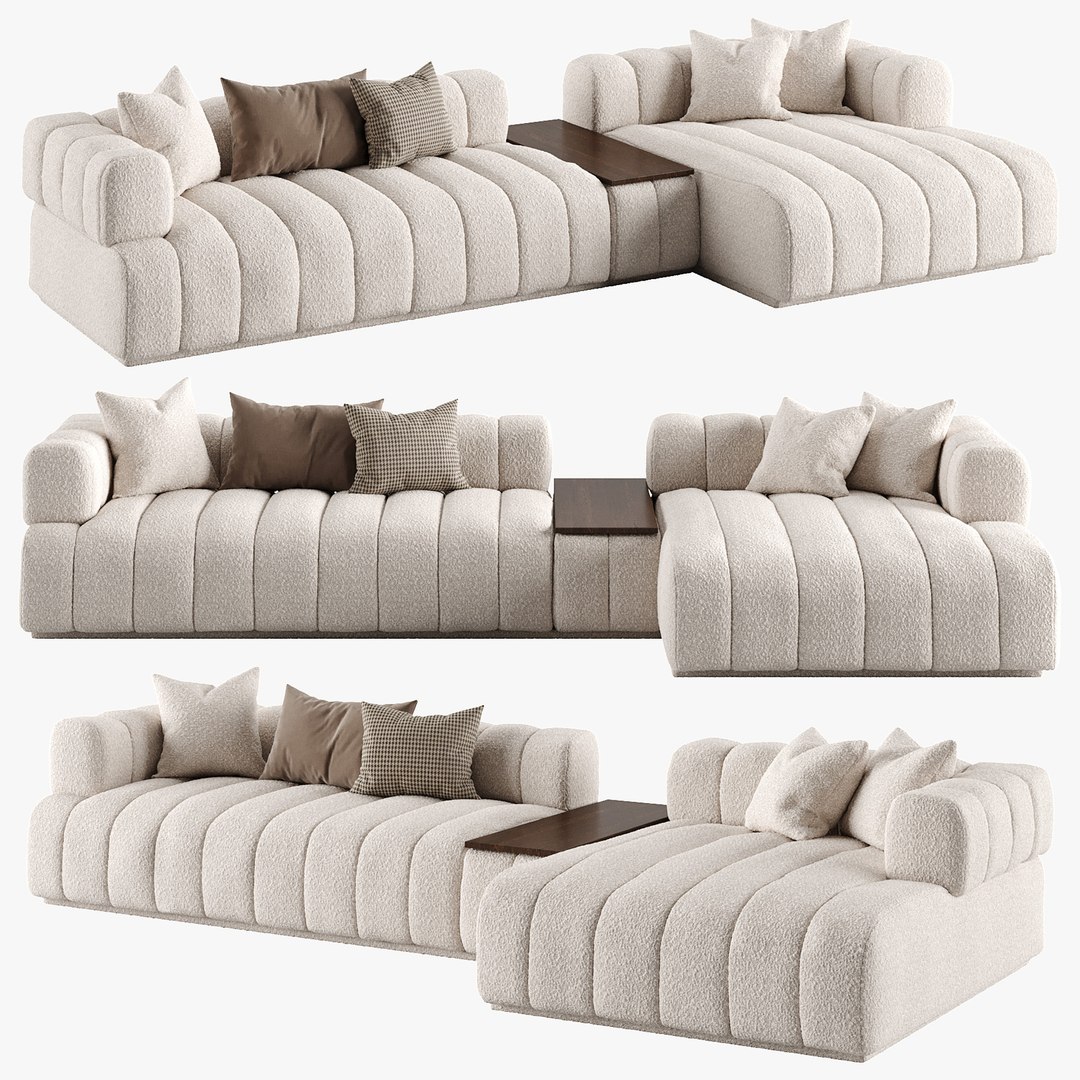 3D Sofa Marron Model - TurboSquid 2346324