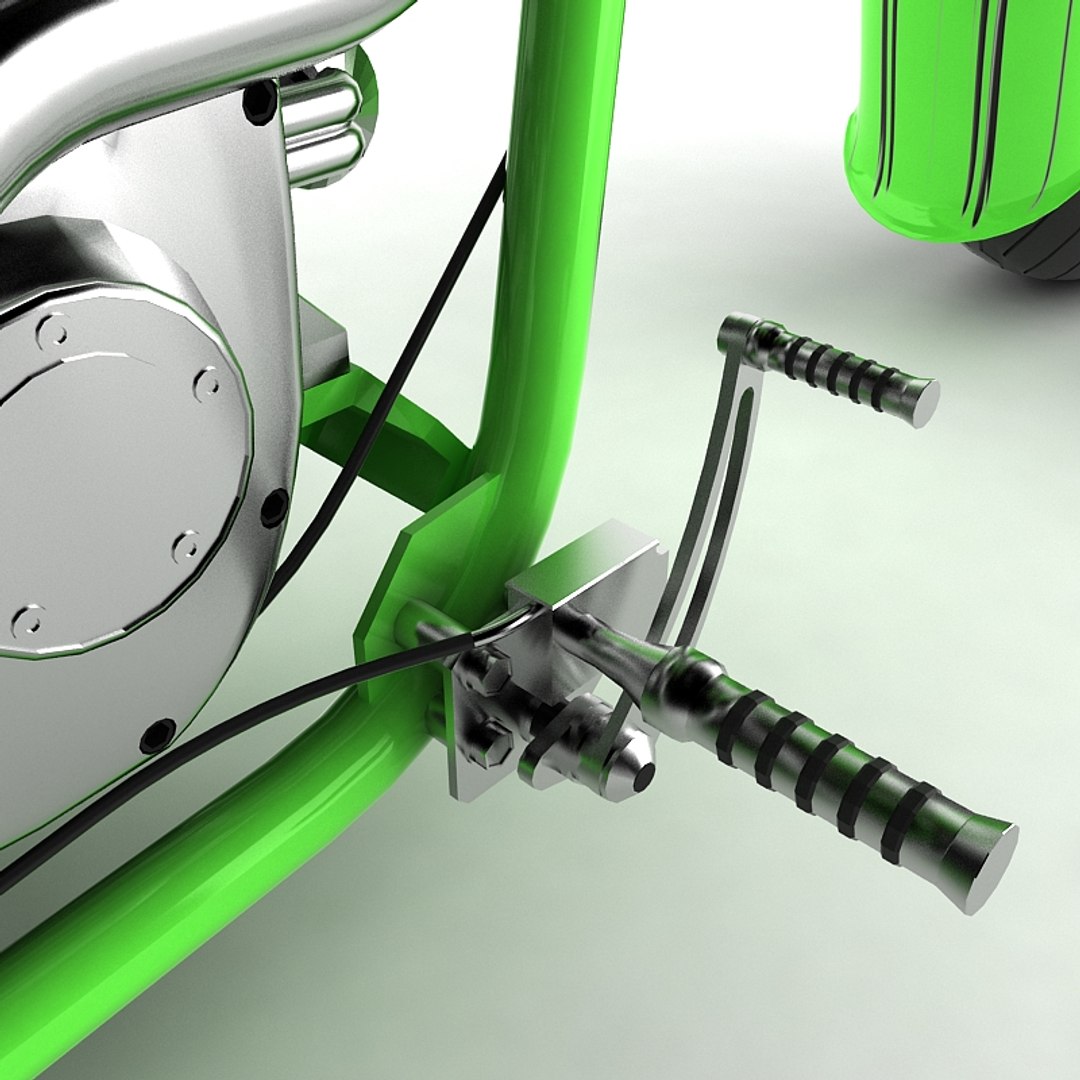 Custom Chopper 3d Model