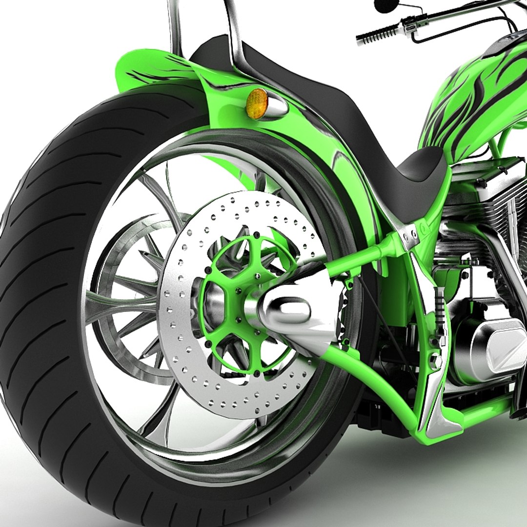 Custom Chopper 3d Model