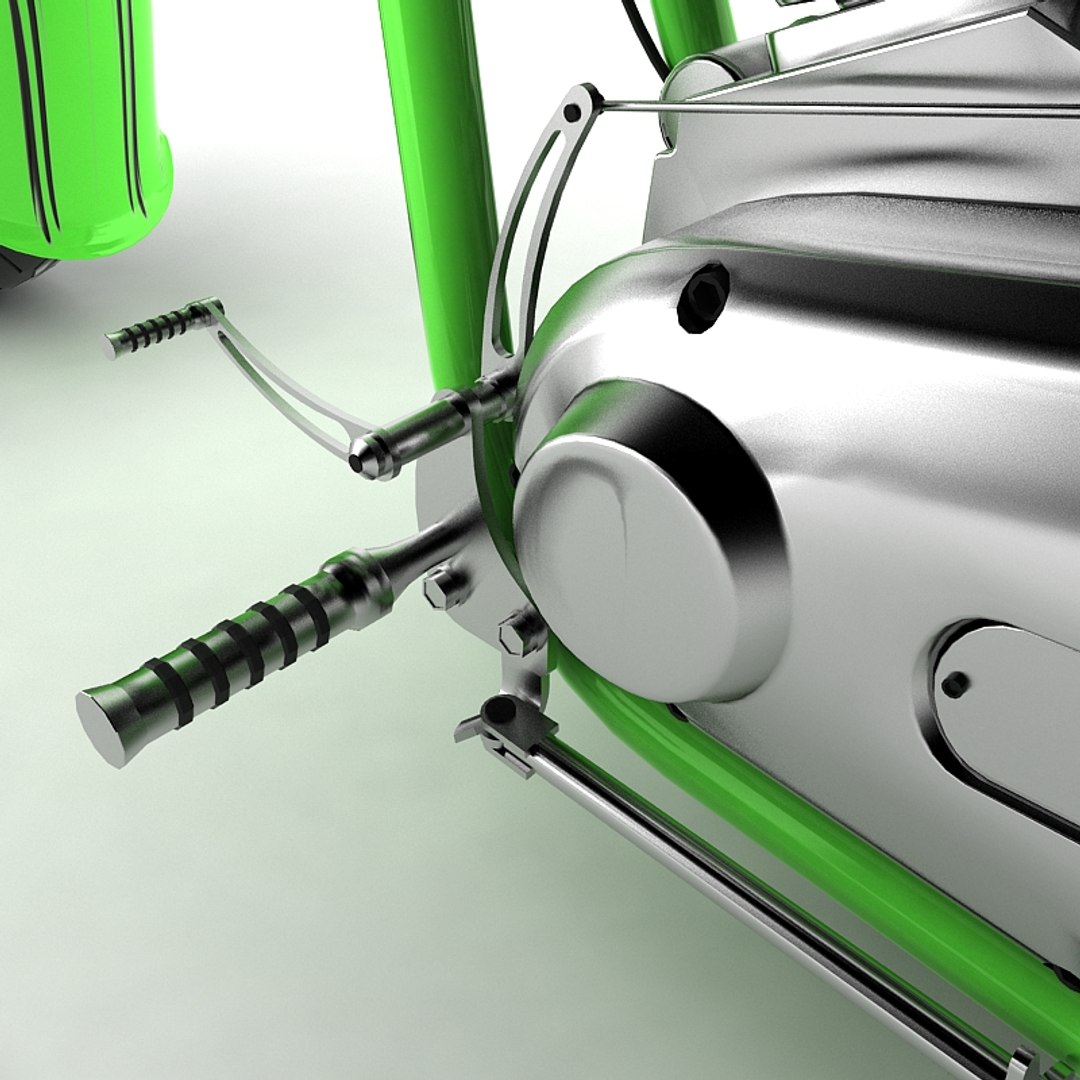 Custom Chopper 3d Model