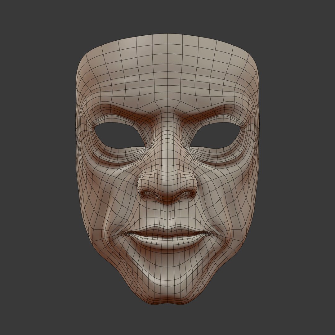 3d Model Anonymous Mask