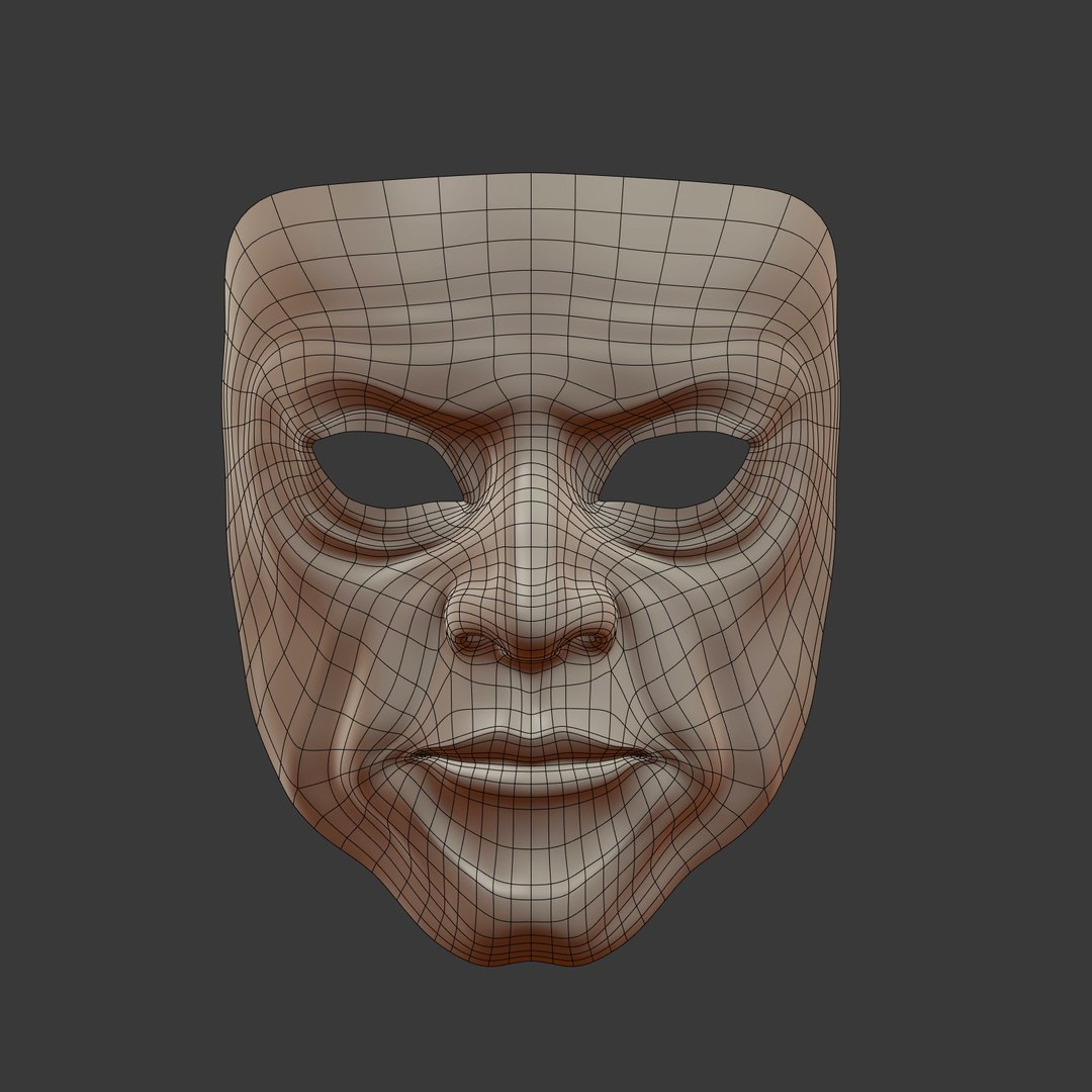 3d Model Anonymous Mask