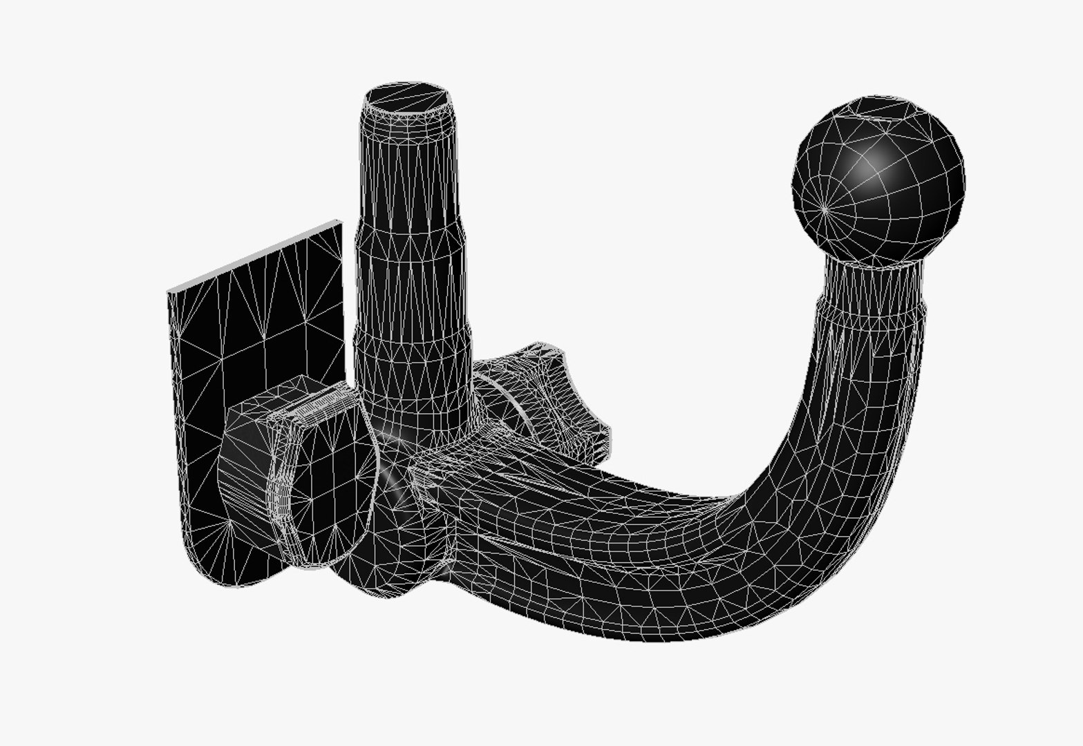 3d Trailer Hitch Model