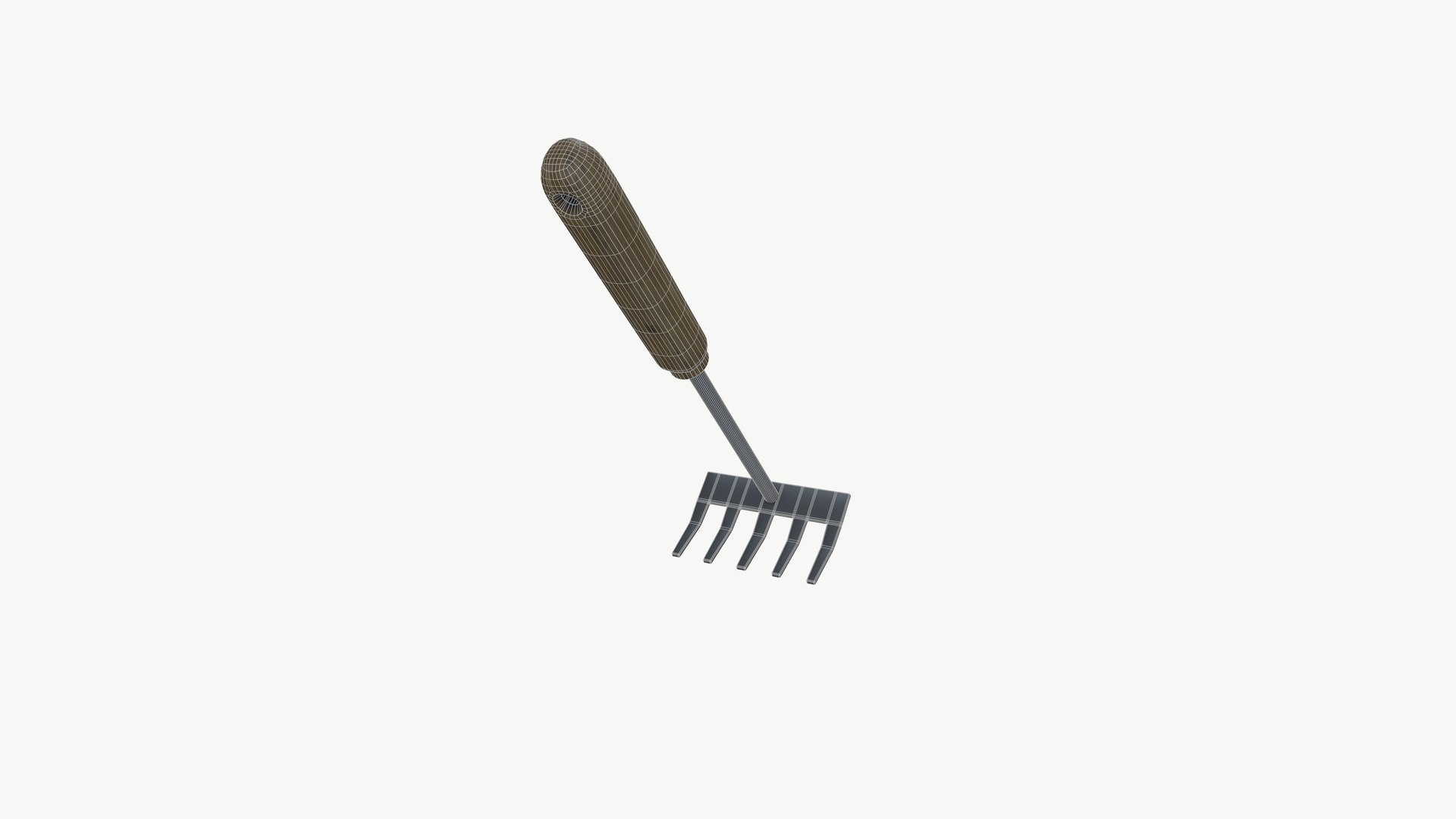 Hand Rake 3D Model - TurboSquid 2336222