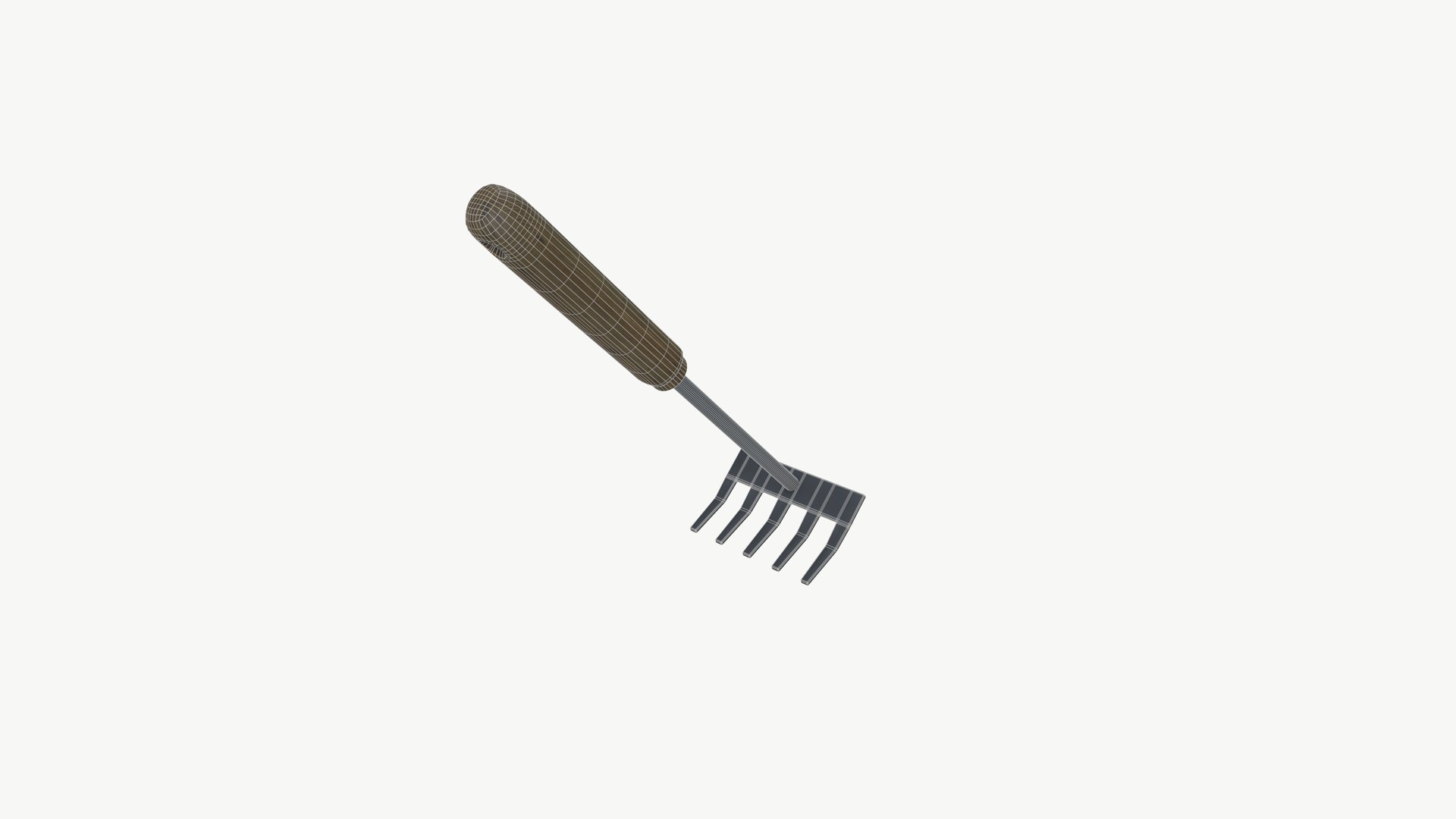 Hand Rake 3D Model - TurboSquid 2336222