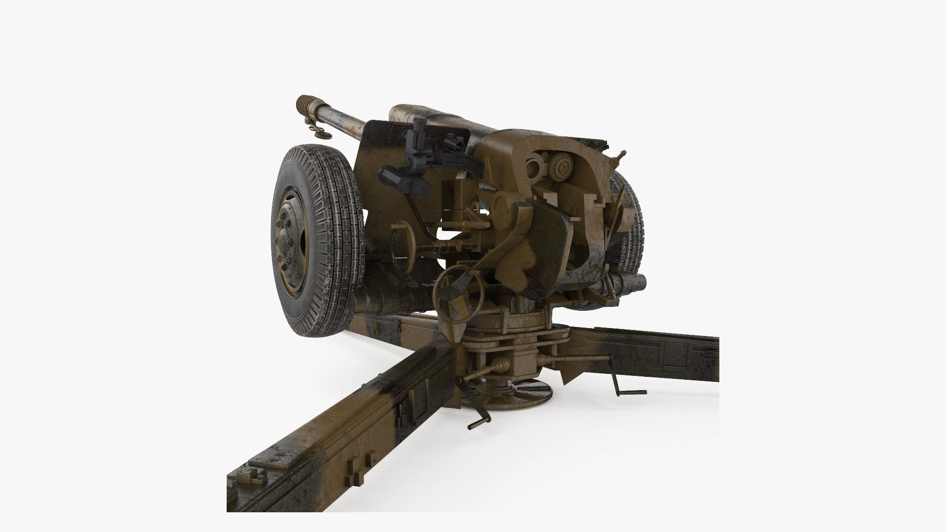 D-30 122 Mm Howitzer 2A18 Model - TurboSquid 2202368