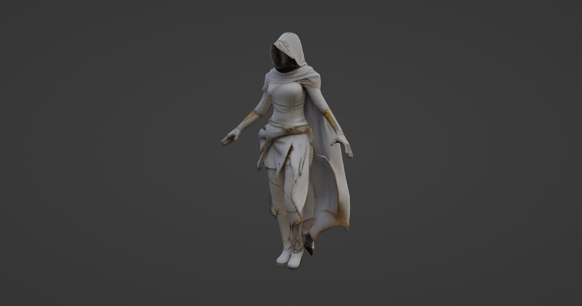 Elegant Fantasy Assassin Character 3D Model - TurboSquid 2338721