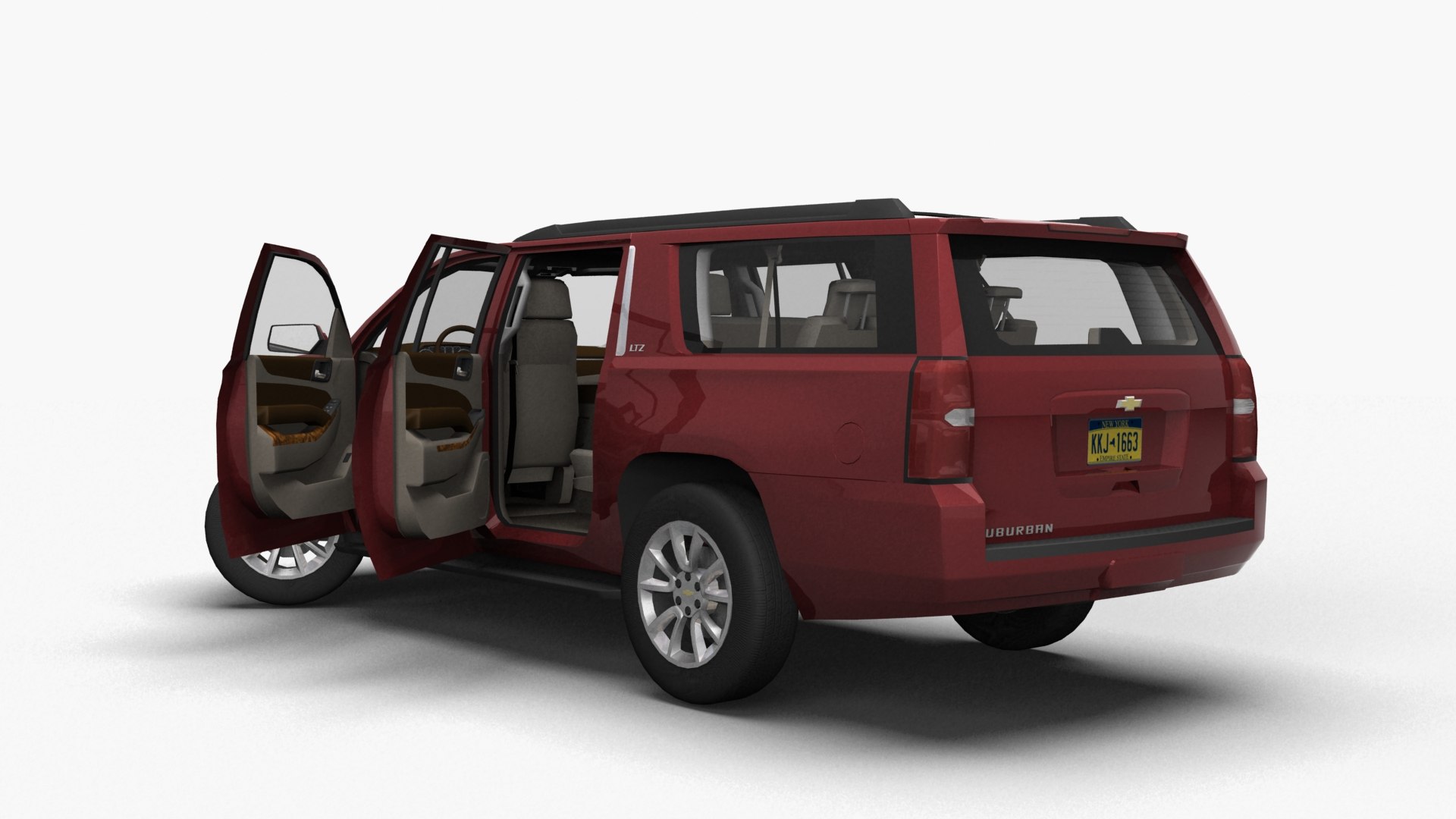 3D Model 2015 Chevrolet Suburban - TurboSquid 2312030