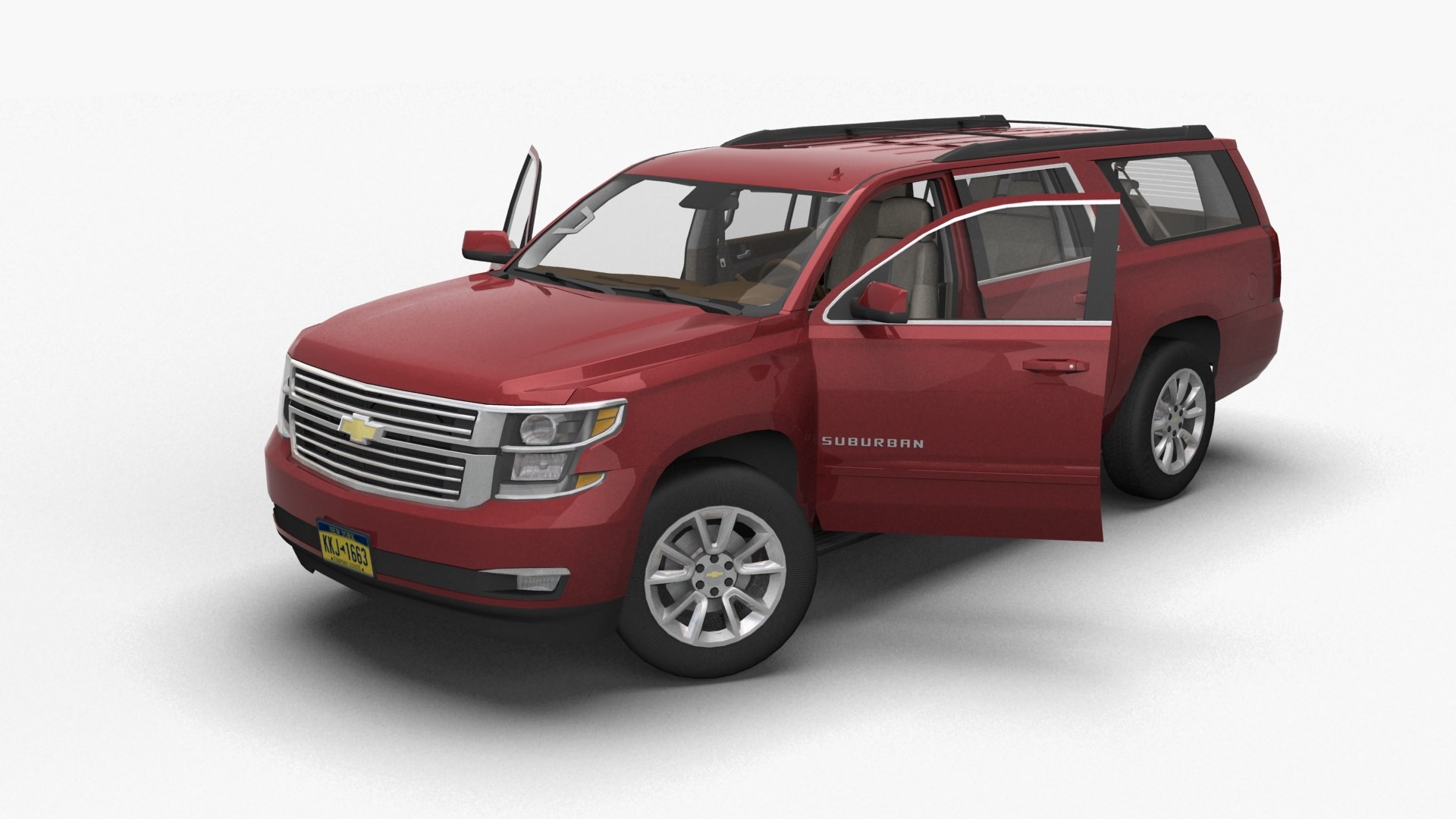 3D Model 2015 Chevrolet Suburban - TurboSquid 2312030
