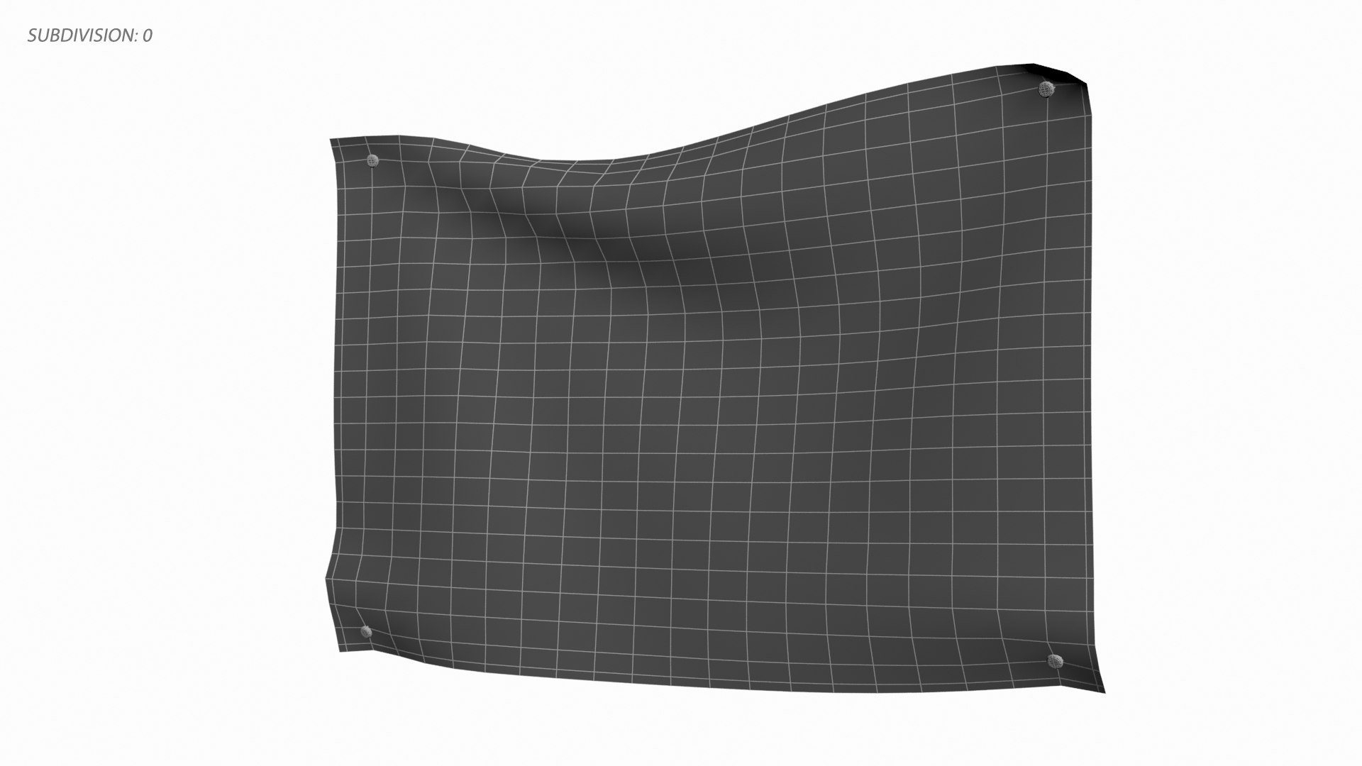 White Sheet Attached 3D Model - TurboSquid 1932393