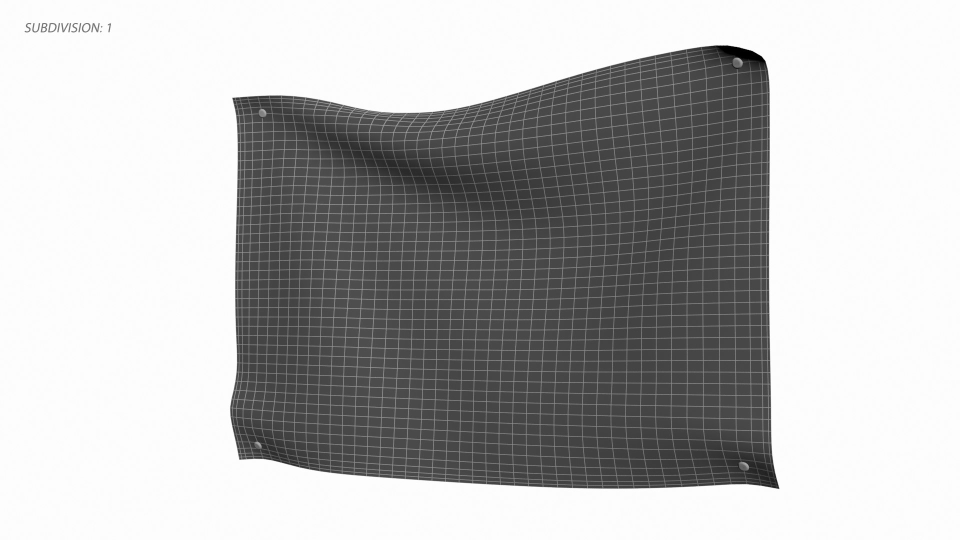 White Sheet Attached 3D Model - TurboSquid 1932393