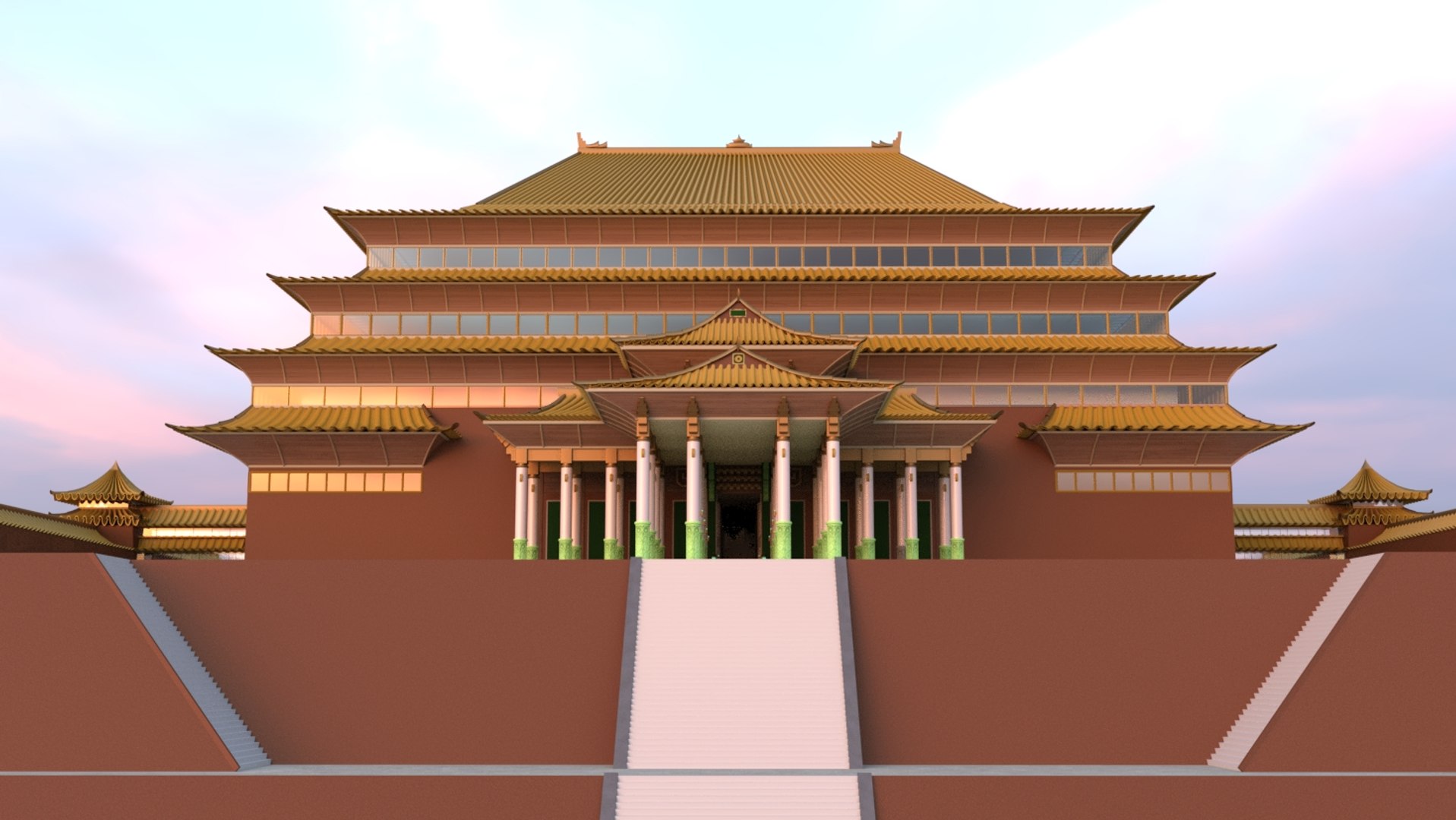 3D Earth Kingdom Royal Palace In Ba Sing Se From Avatar The Last ...