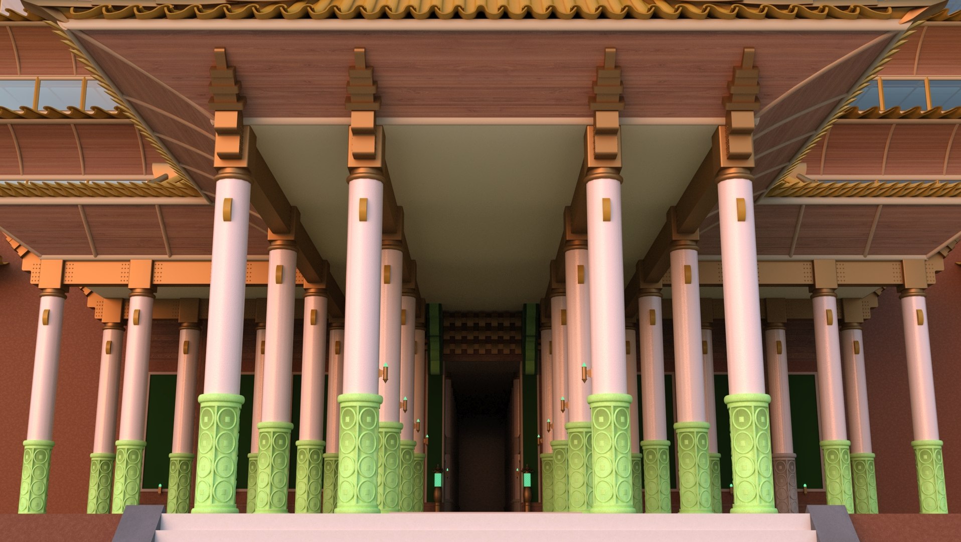 3D Earth Kingdom Royal Palace In Ba Sing Se From Avatar The Last ...