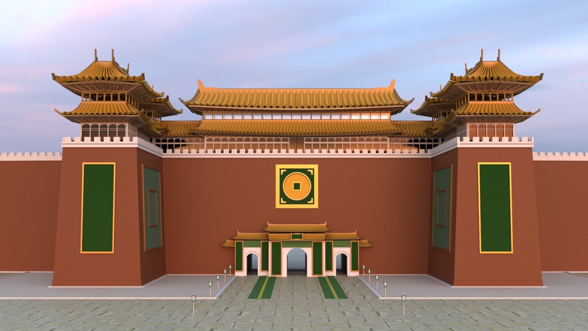 3D Earth Kingdom Royal Palace In Ba Sing Se From Avatar The Last ...