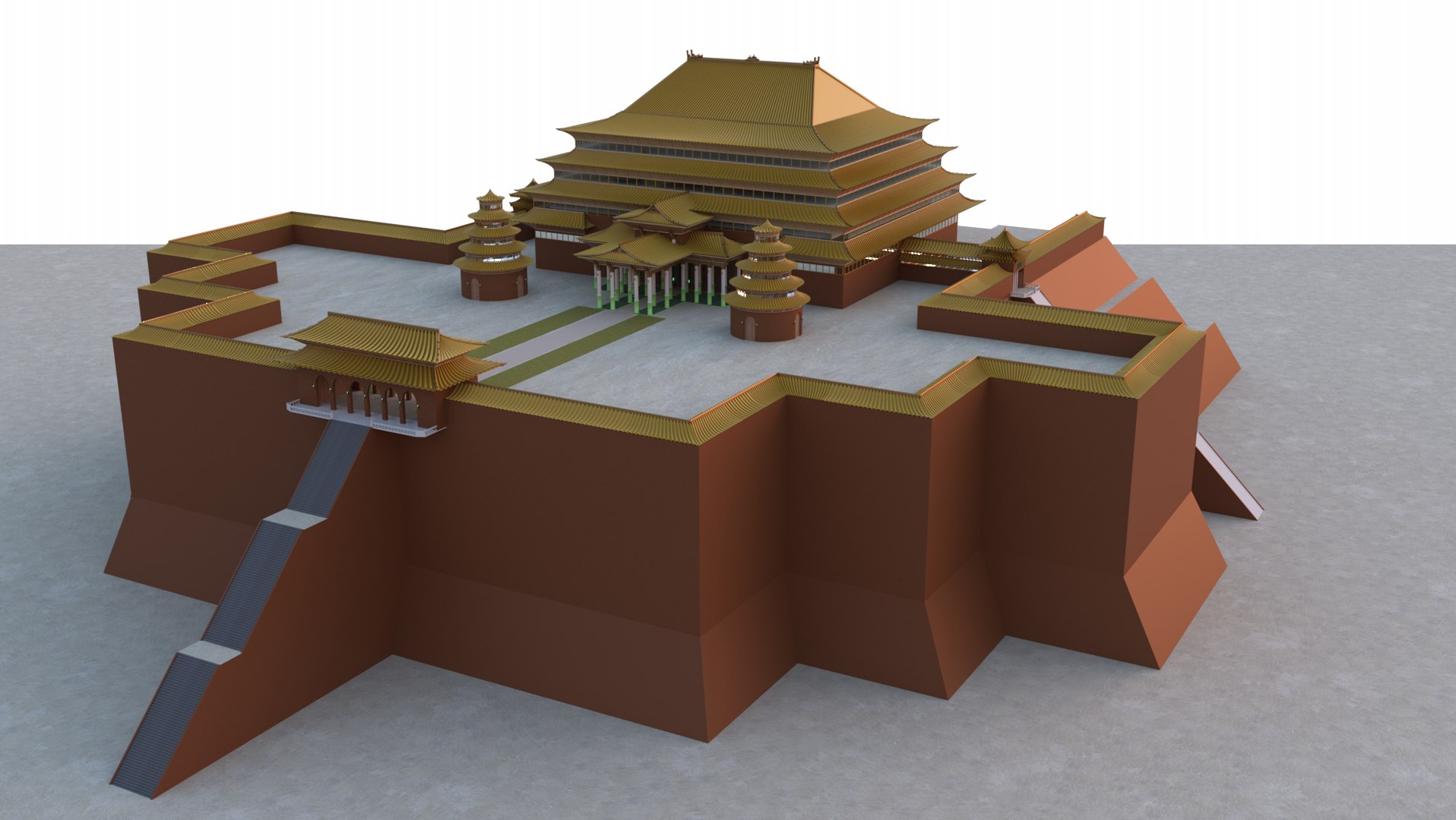 3D Earth Kingdom Royal Palace In Ba Sing Se From Avatar The Last ...