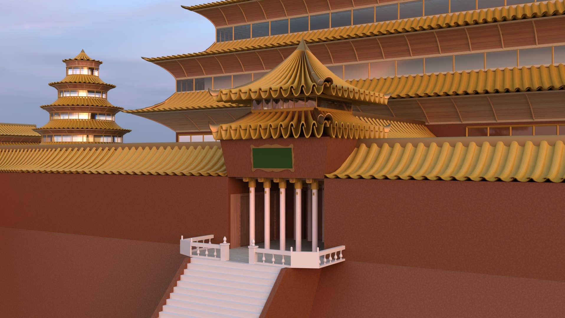 3D Earth Kingdom Royal Palace In Ba Sing Se From Avatar The Last ...
