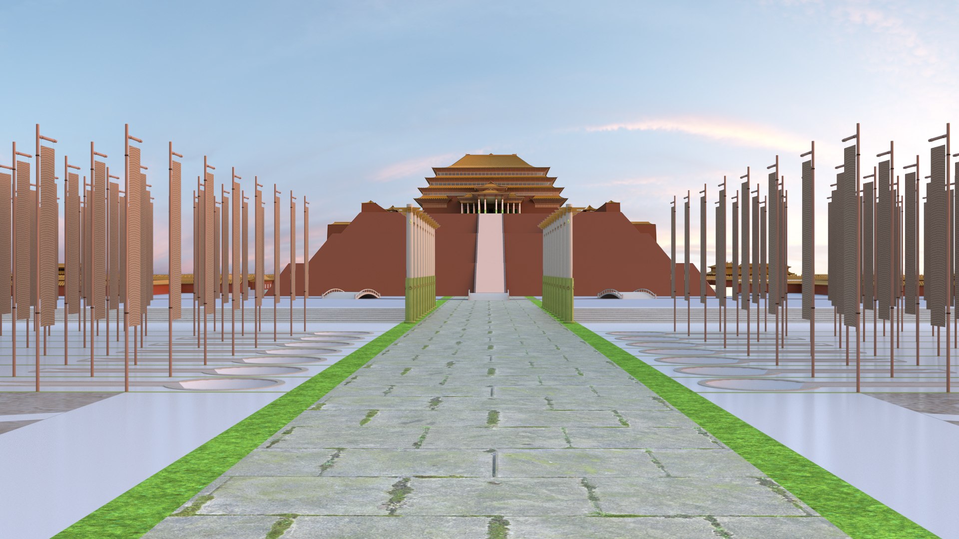 3D Earth Kingdom Royal Palace In Ba Sing Se From Avatar The Last ...