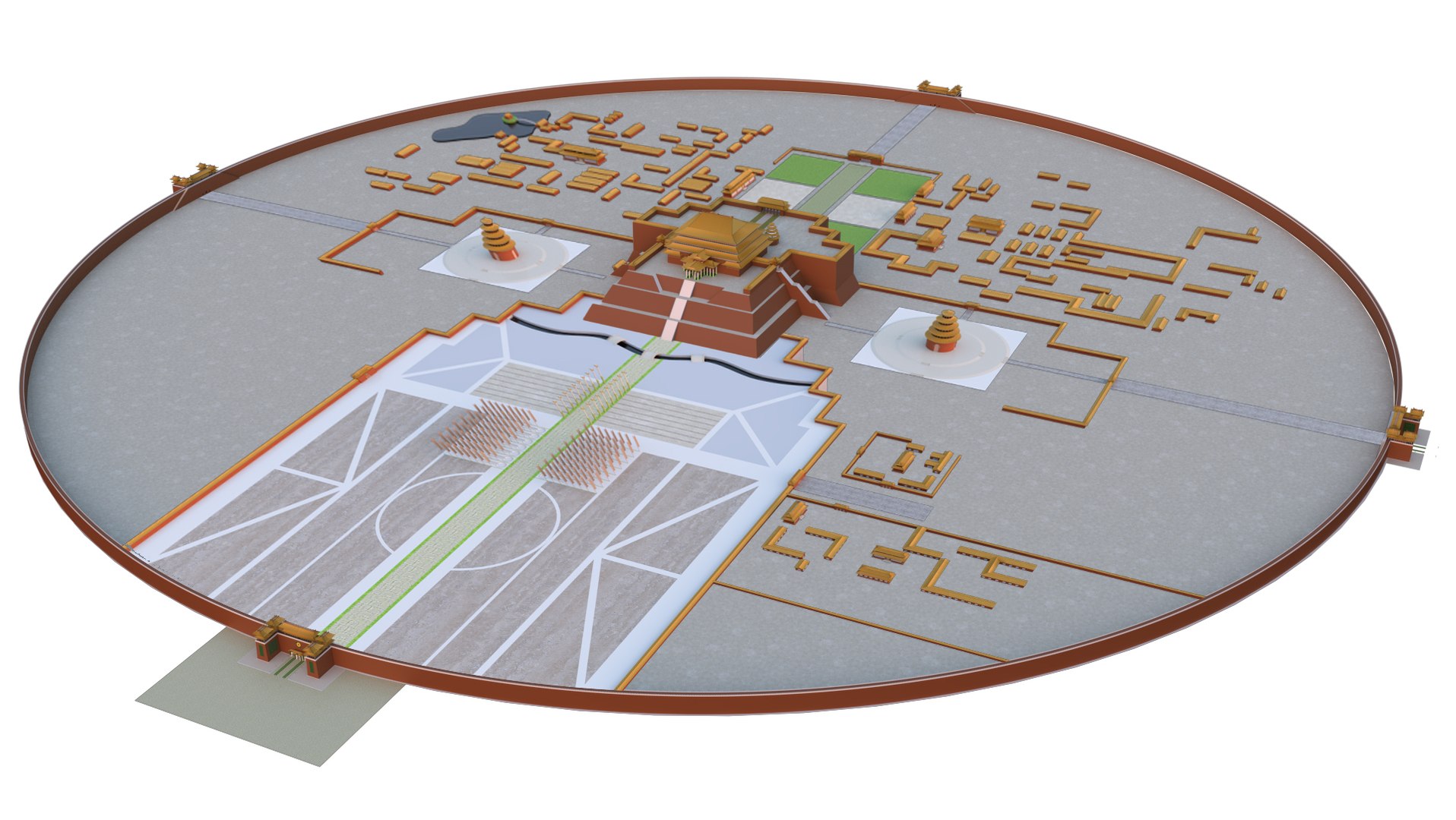 3D Earth Kingdom Royal Palace In Ba Sing Se From Avatar The Last ...