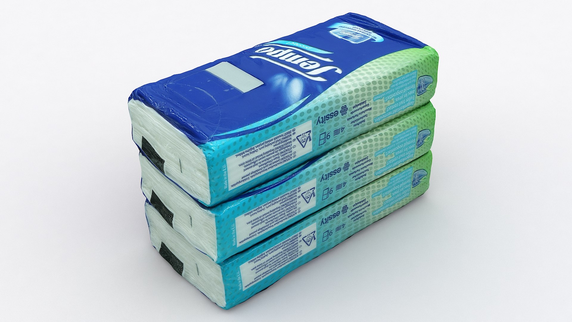 Handkerchief package 3D model - TurboSquid 1517290