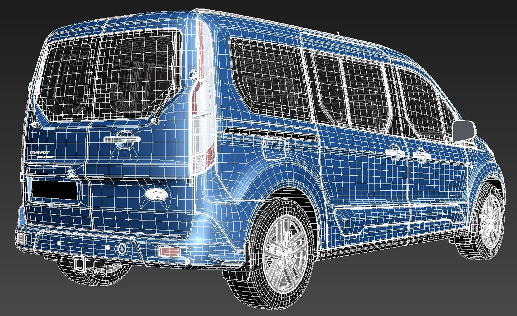 3D Ford Transit Connect Wagon 2019 Model - TurboSquid 2224263