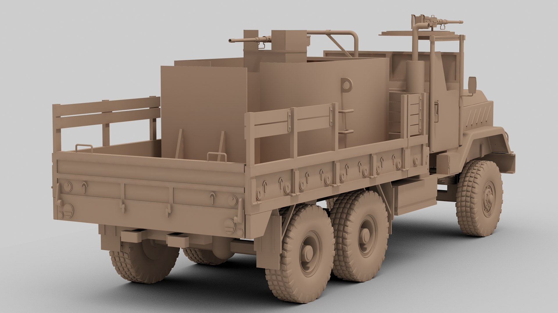 Armored Gun Truck 3D model - TurboSquid 1716922
