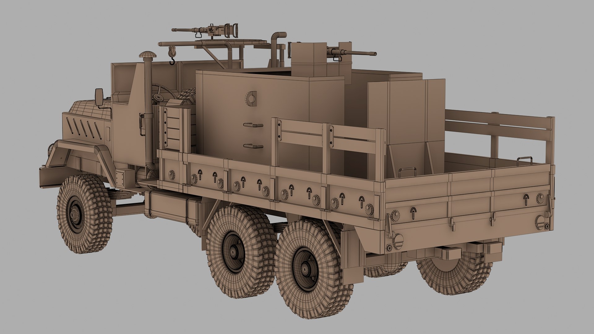 Armored Gun Truck 3D model - TurboSquid 1716922