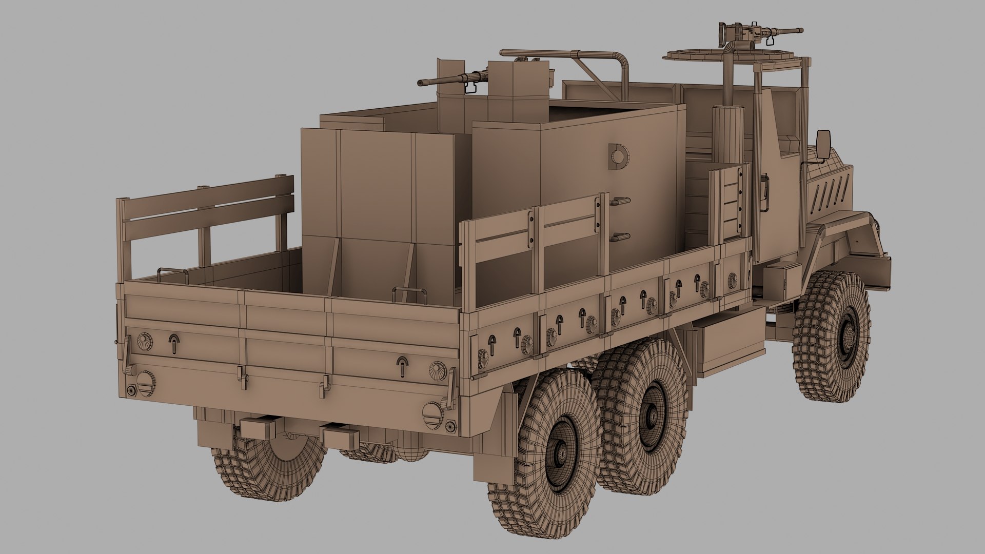Armored Gun Truck 3D model - TurboSquid 1716922