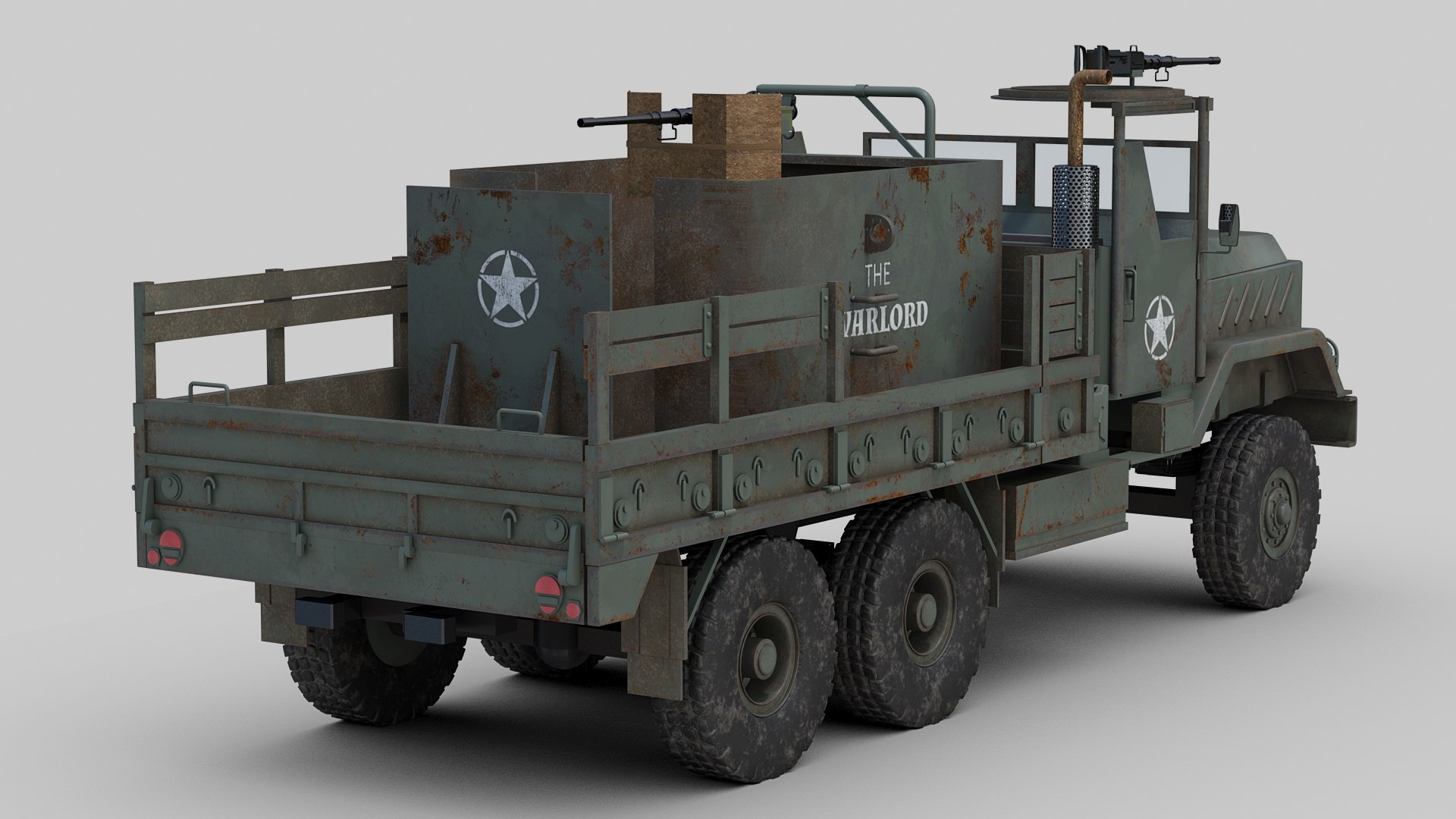Armored Gun Truck 3D model - TurboSquid 1716922