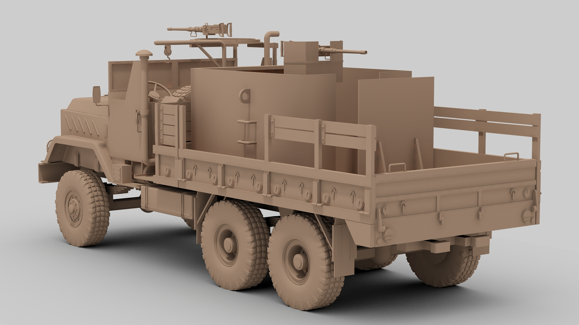 Armored Gun Truck 3D model - TurboSquid 1716922