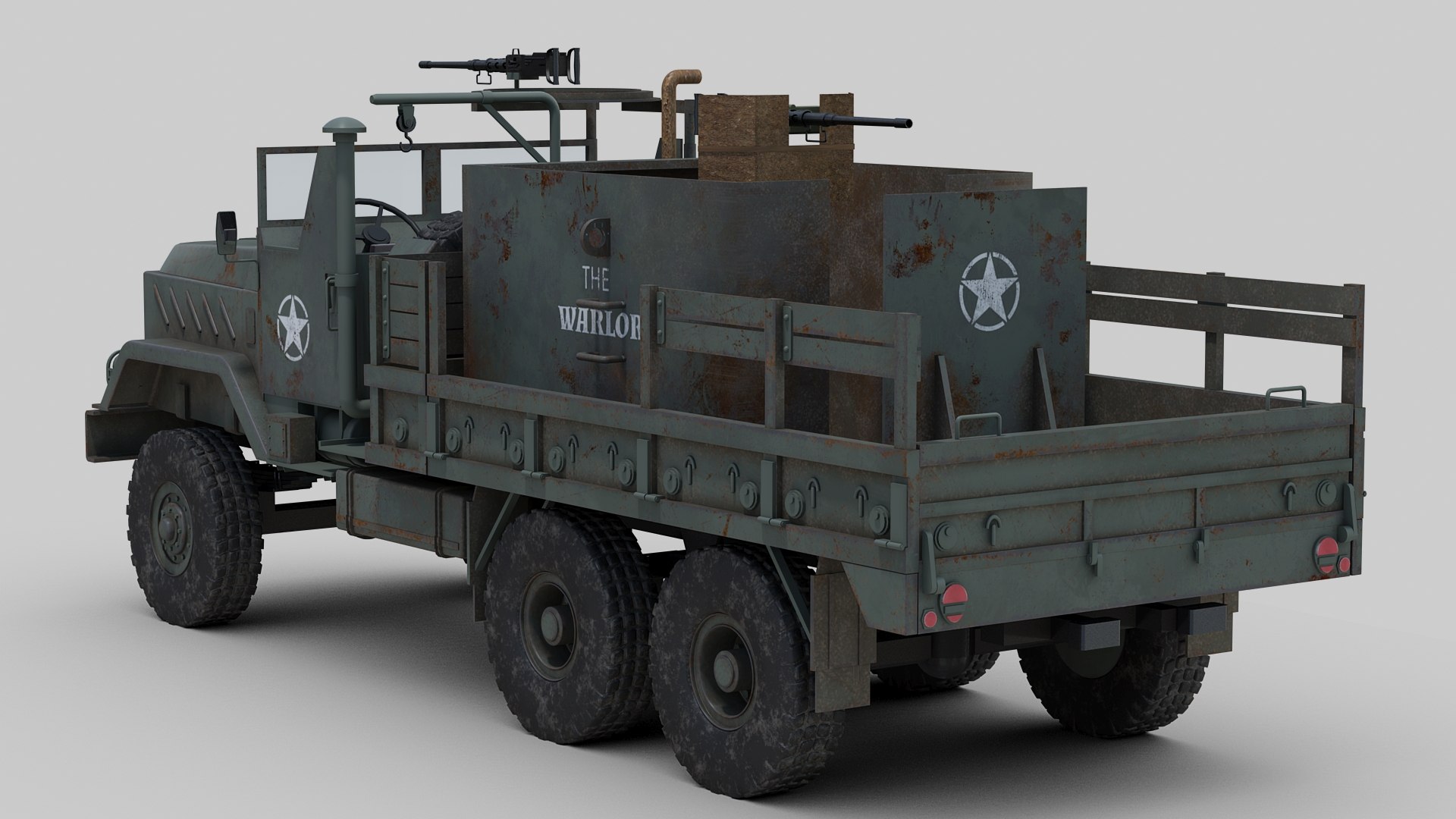 Armored Gun Truck 3D model - TurboSquid 1716922