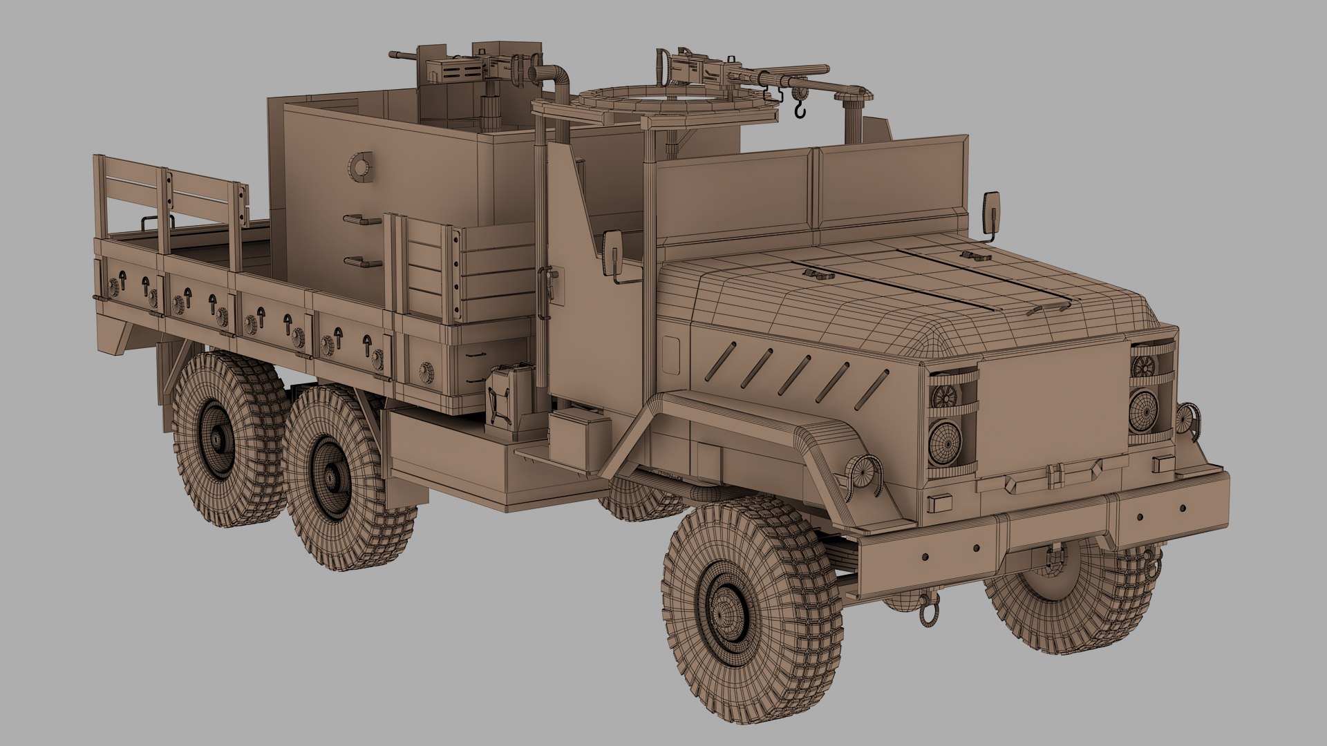 Armored Gun Truck 3D model - TurboSquid 1716922