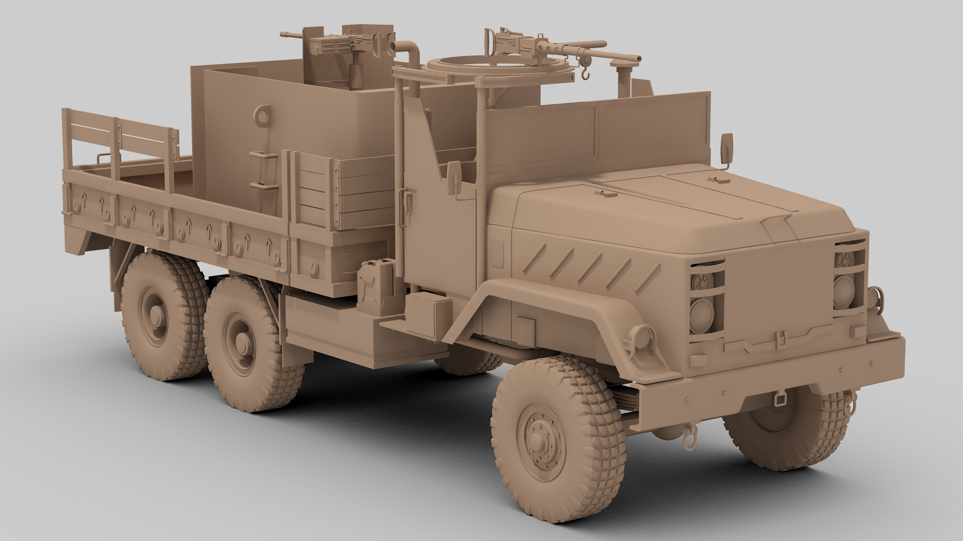 Armored Gun Truck 3D model - TurboSquid 1716922