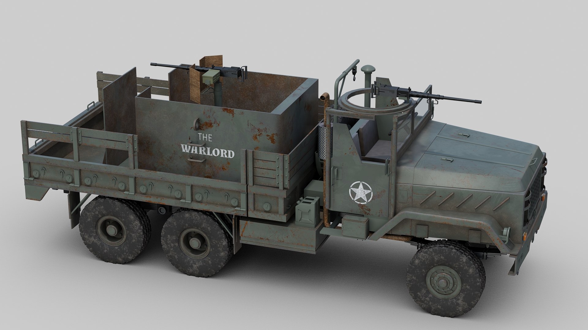 Armored Gun Truck 3D model - TurboSquid 1716922