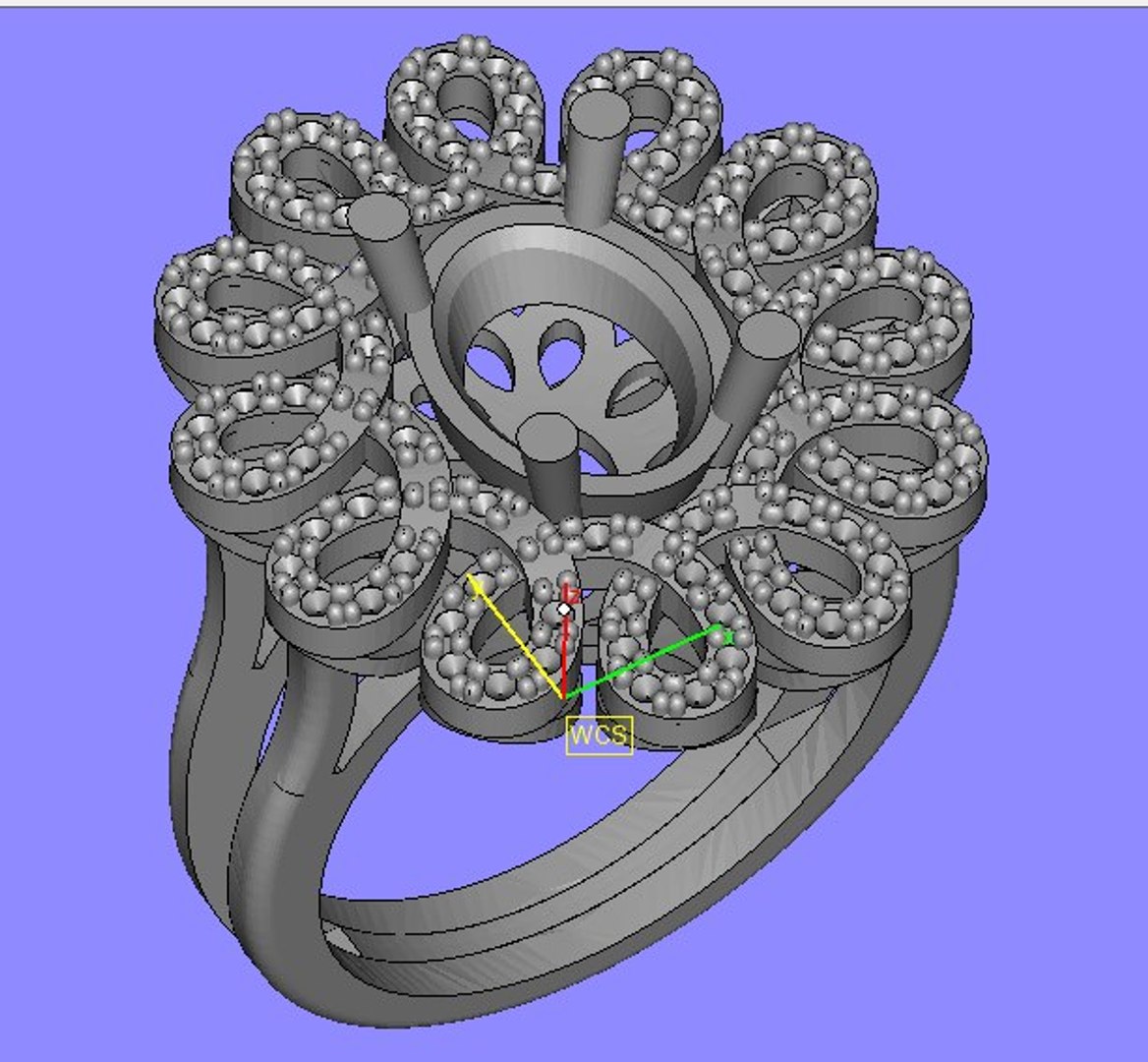 3d Diamond Ring Model