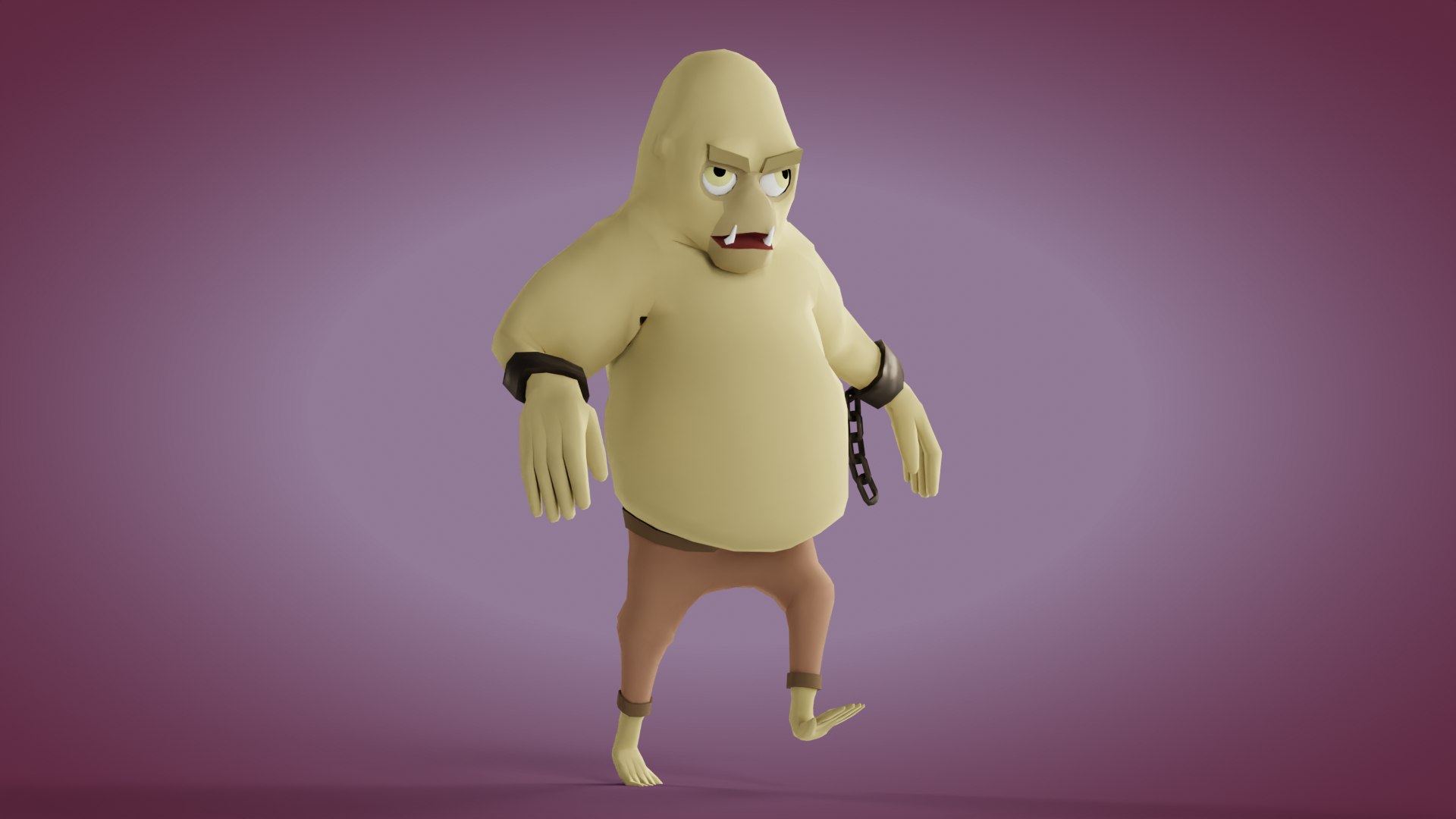 3D Cartoon Monster Gorilla - TurboSquid 2219183