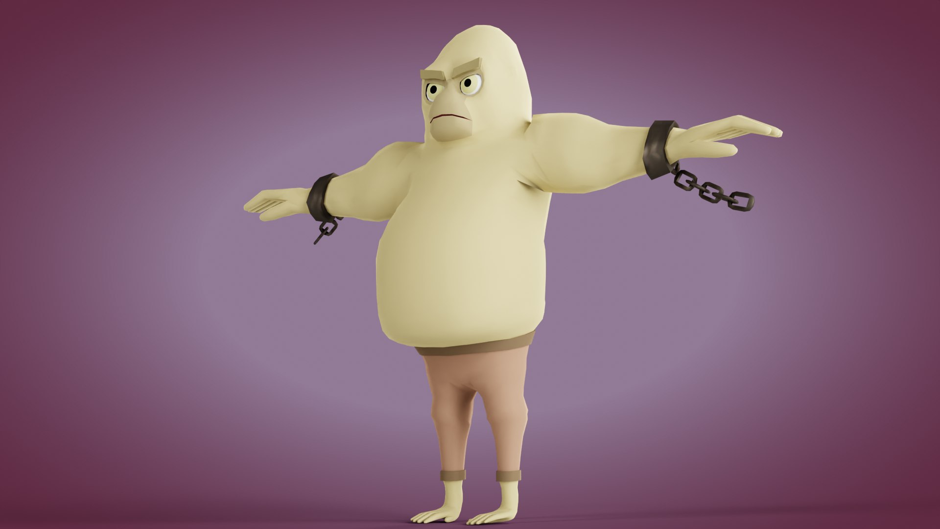 3D Cartoon Monster Gorilla - TurboSquid 2219183