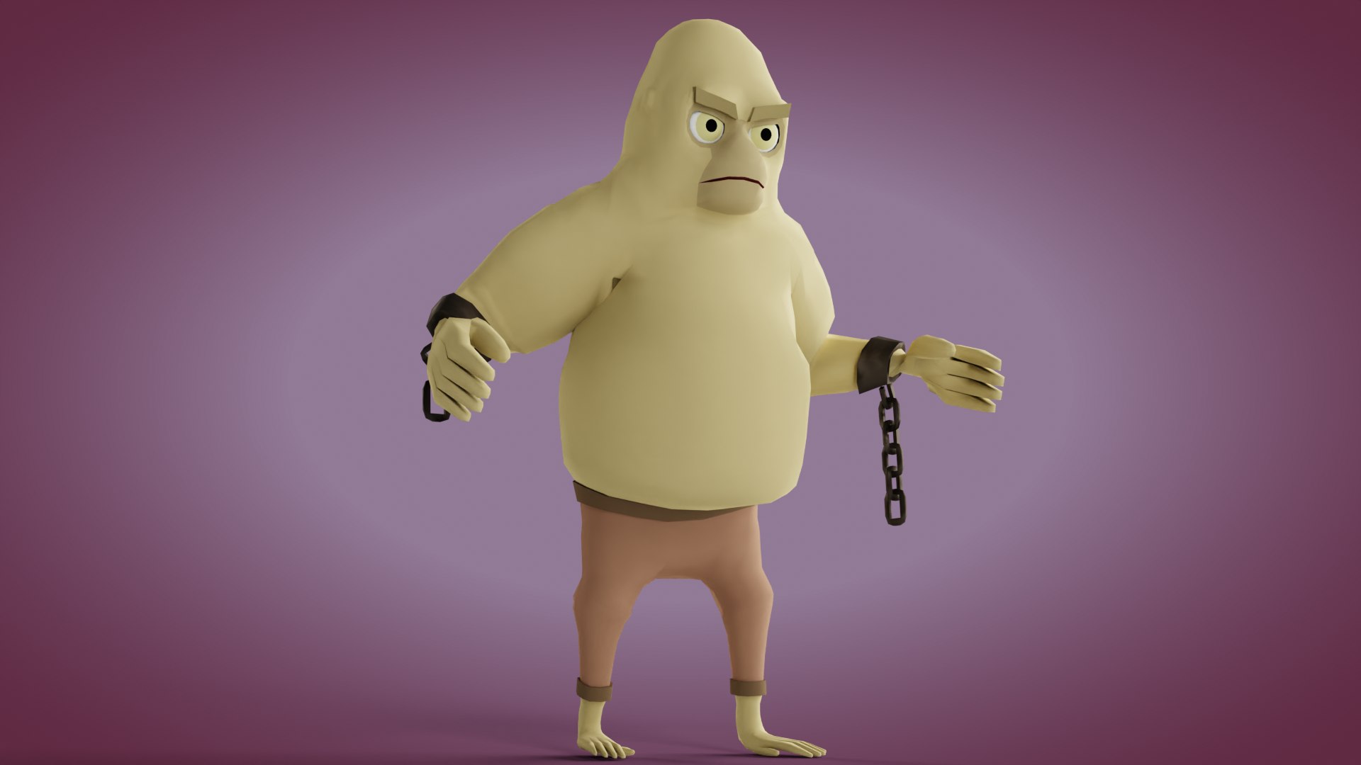 3D Cartoon Monster Gorilla - TurboSquid 2219183