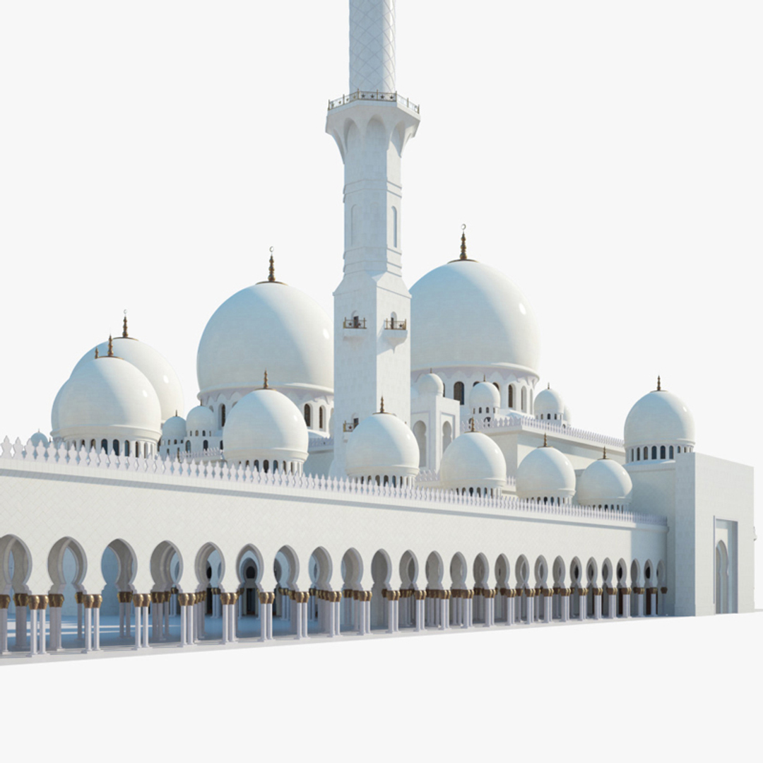 Scheich-Zayid-Moschee 3D-Modell - TurboSquid 1706772