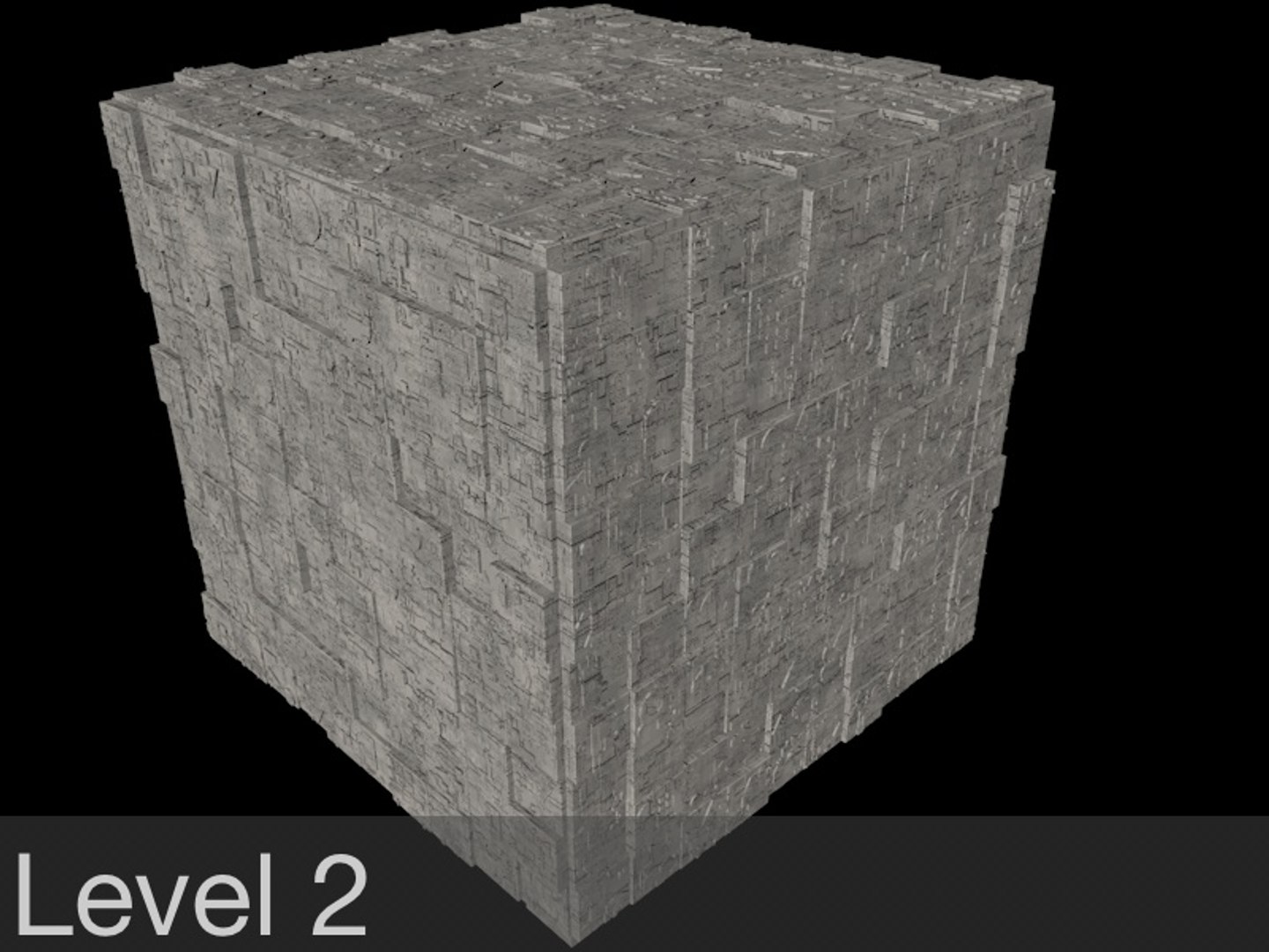 3ds Sci-fi Shapes - Cube