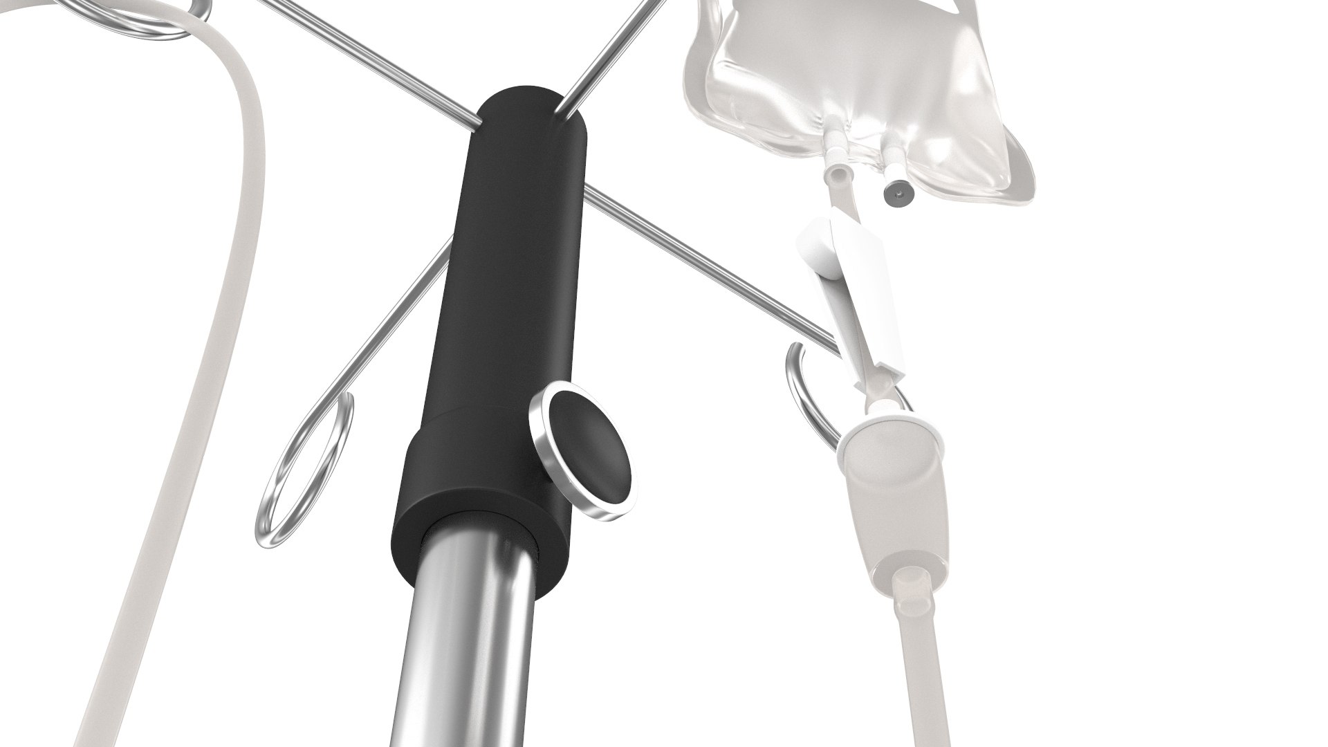 3D Model IV Fluid Solution Bag Dropper Stand - TurboSquid 1966538
