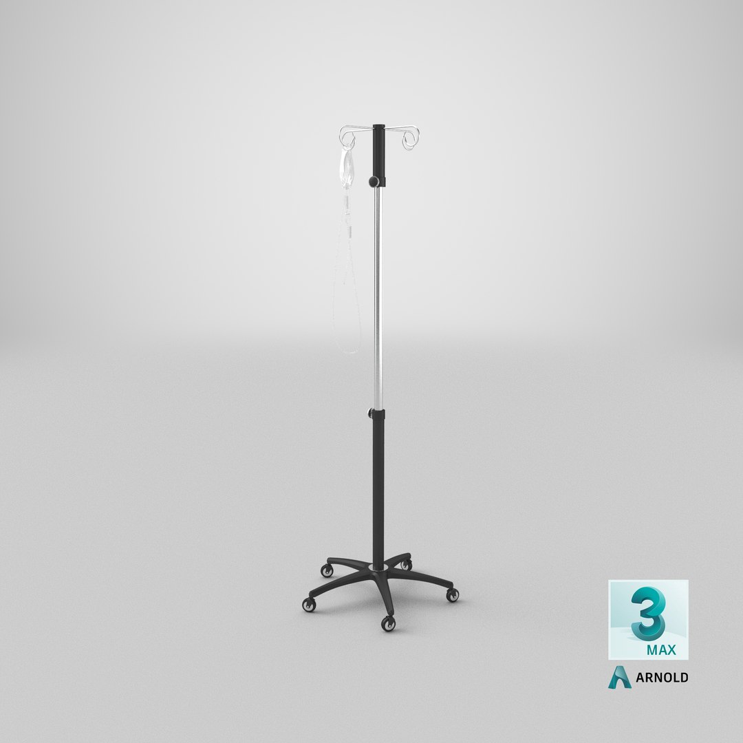 3D model IV Fluid Solution Bag Dropper Stand - TurboSquid 1966538
