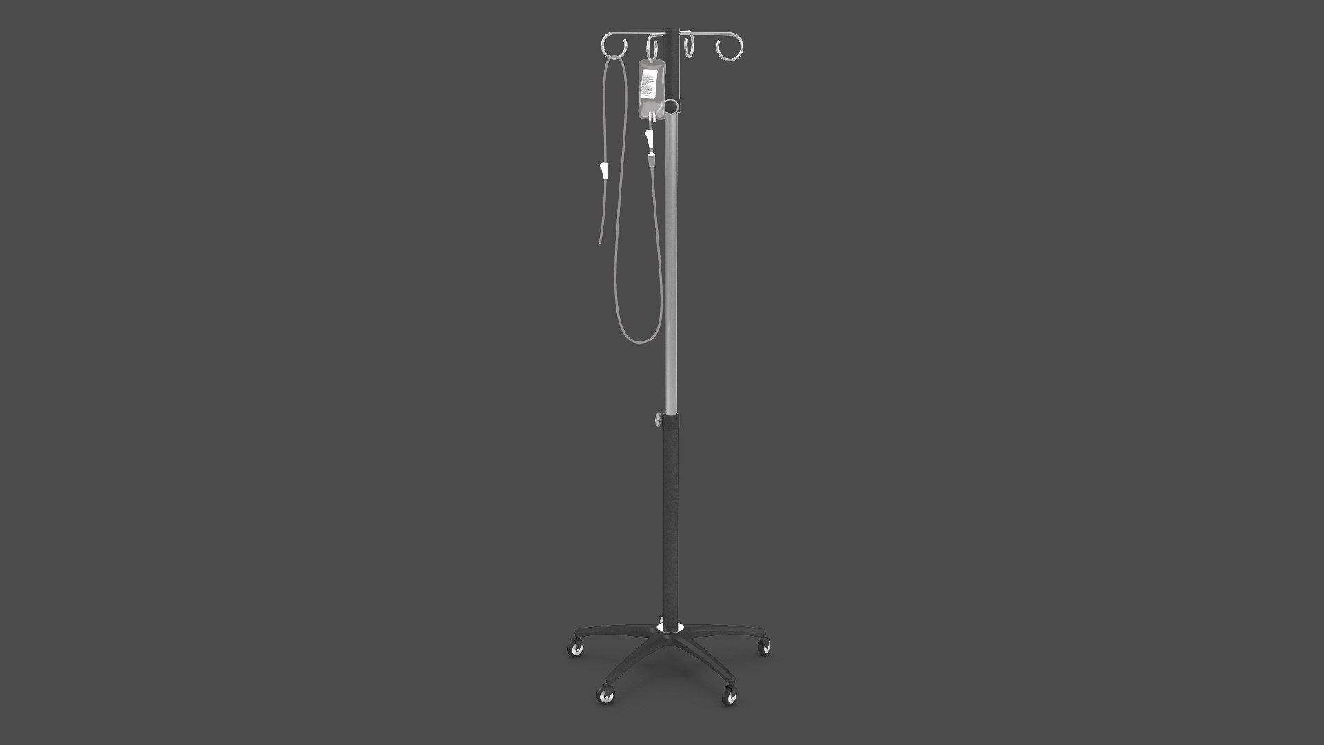 3D model IV Fluid Solution Bag Dropper Stand - TurboSquid 1966538