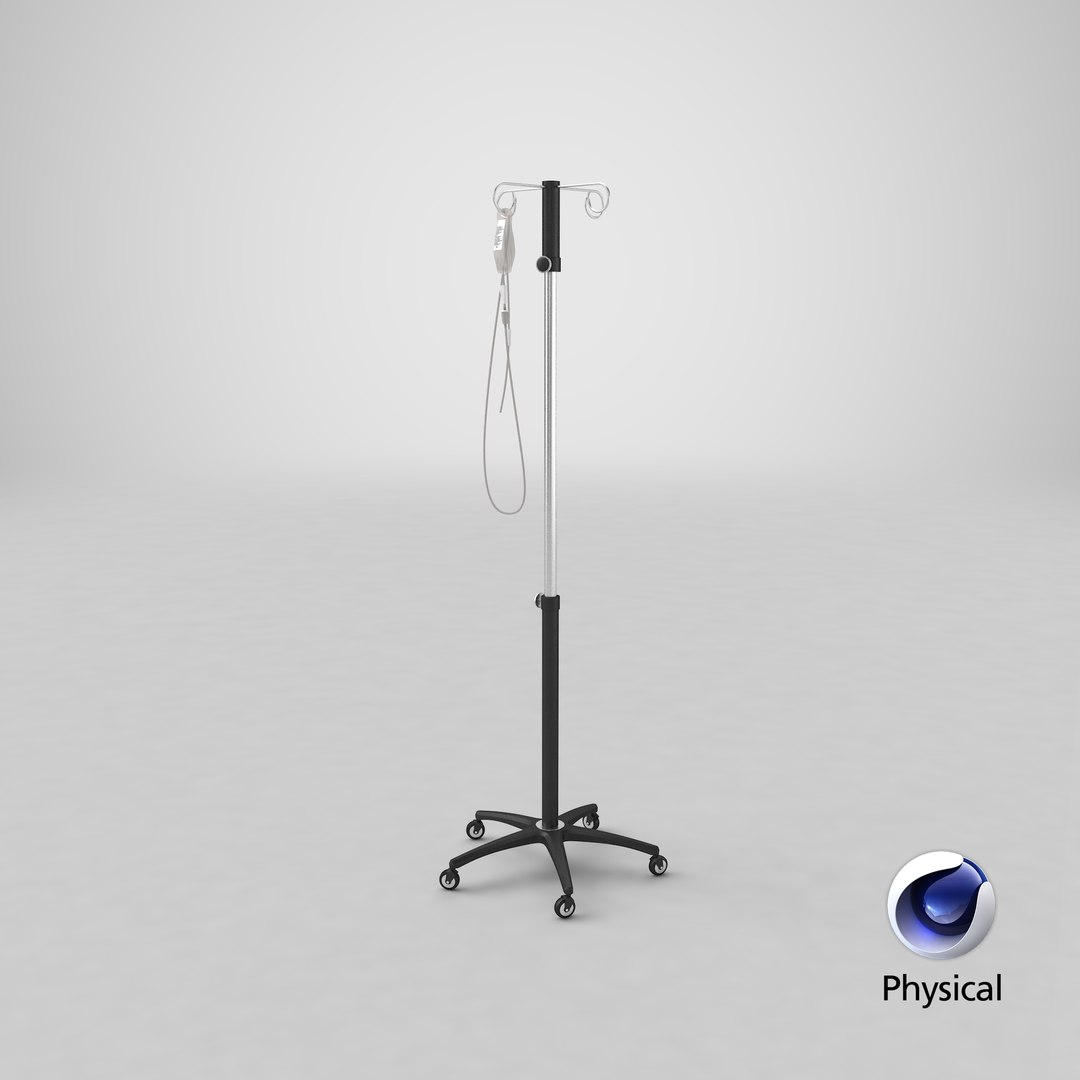3D Model IV Fluid Solution Bag Dropper Stand - TurboSquid 1966538