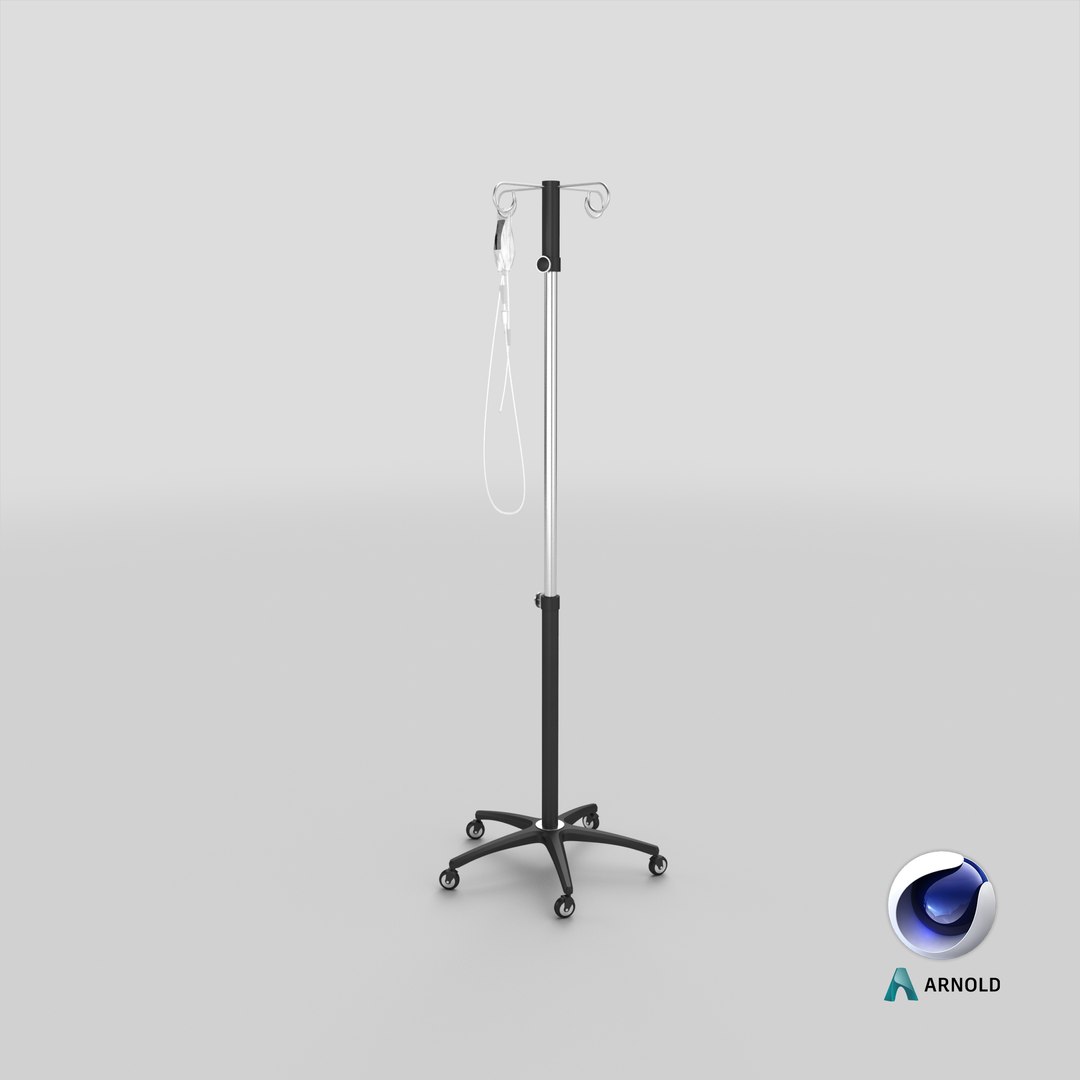 3D Model IV Fluid Solution Bag Dropper Stand - TurboSquid 1966538