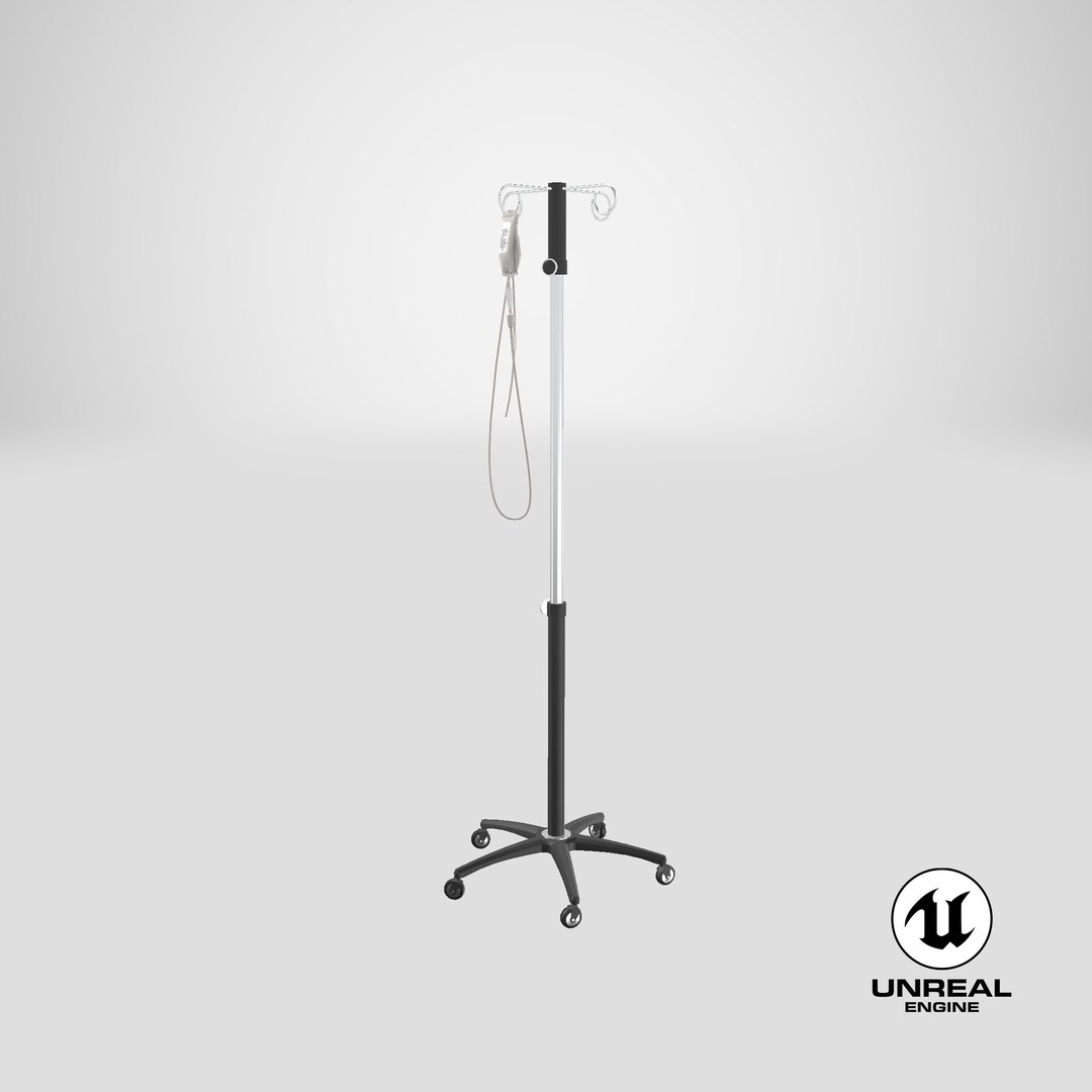 3D model IV Fluid Solution Bag Dropper Stand - TurboSquid 1966538