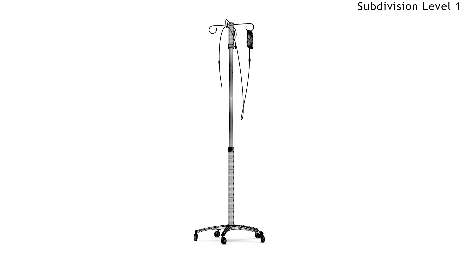 3D Model IV Fluid Solution Bag Dropper Stand - TurboSquid 1966538