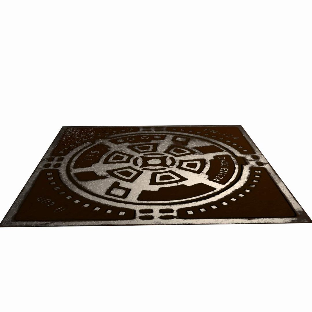 Sewer cap low poly 3D model - TurboSquid 1812318