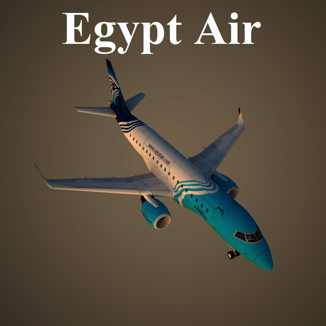 Embraer Air Low-poly 3d Max